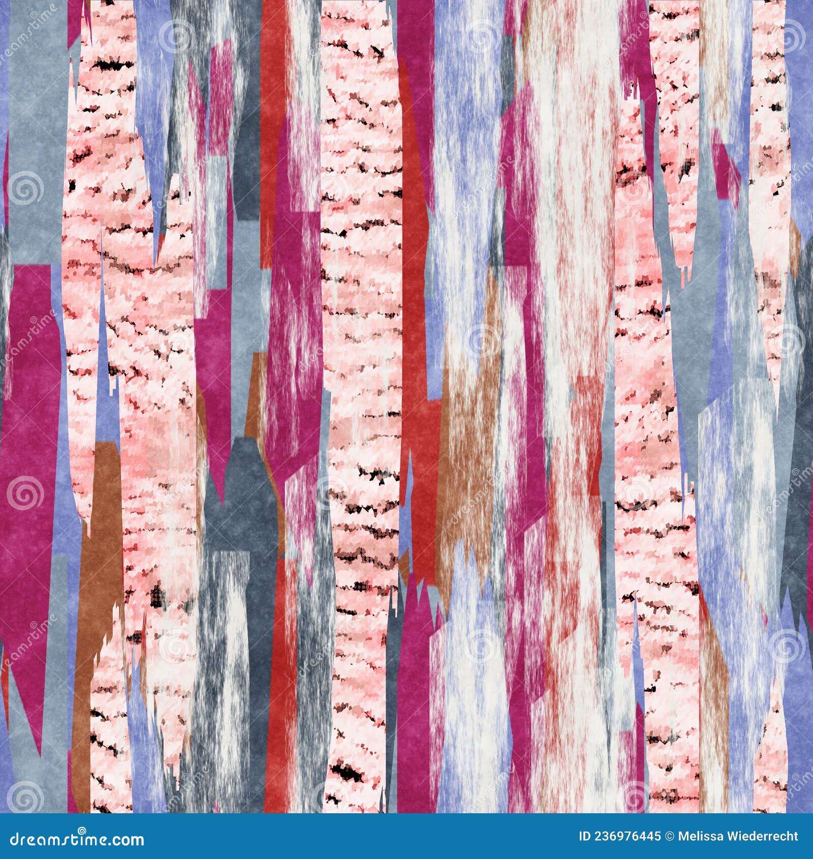 Seamless Paper Strip Collage Surface Pattern Design for Print Stock ...