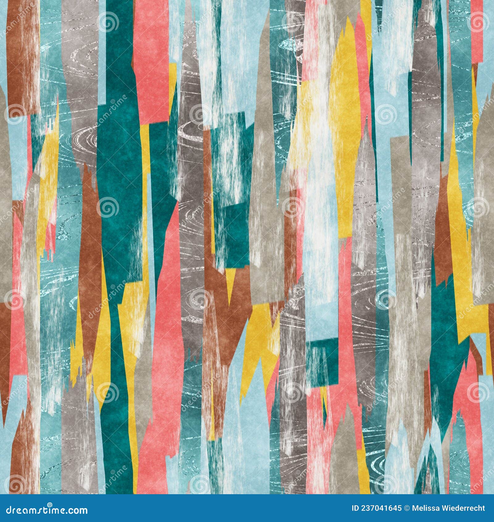 Seamless Paper Strip Collage Surface Pattern Design for Print Stock ...