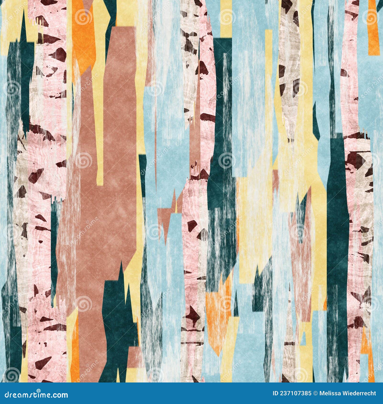 Seamless Paper Strip Collage Surface Pattern Design for Print Stock ...