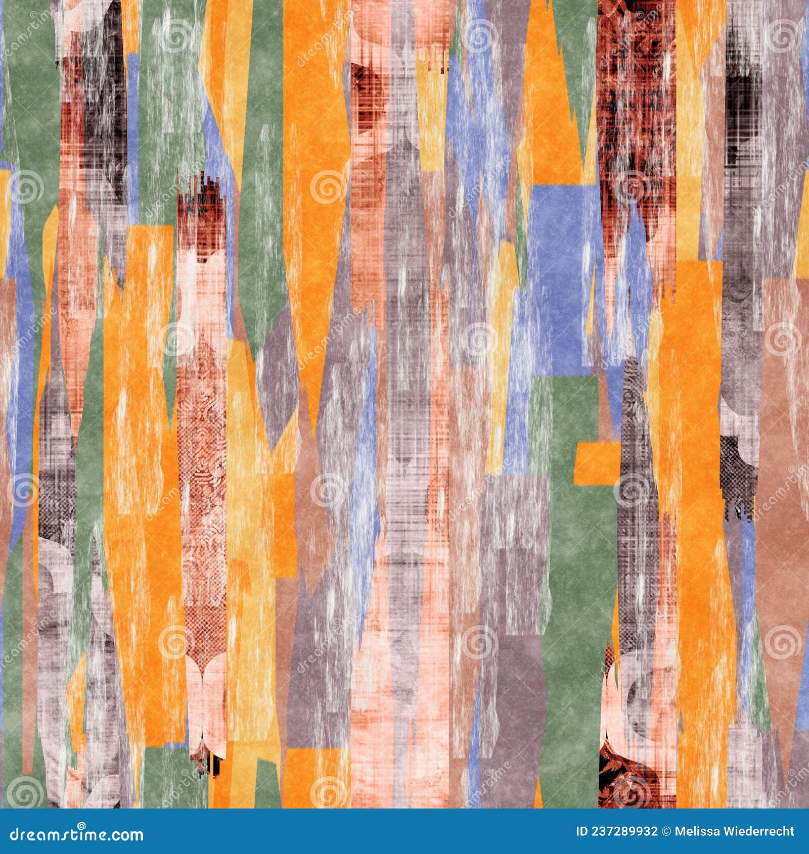 Seamless Paper Strip Collage Surface Pattern Design for Print Stock ...
