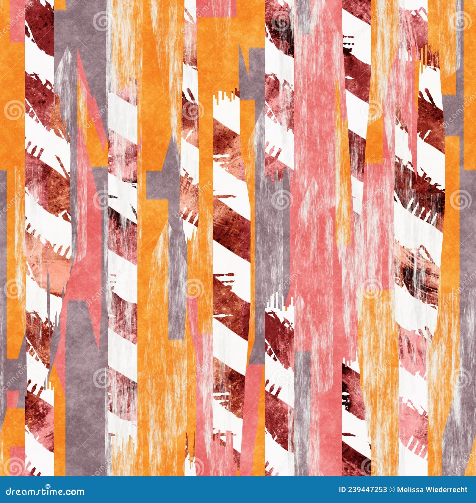 Seamless Paper Strip Collage Surface Pattern Design for Print Stock ...