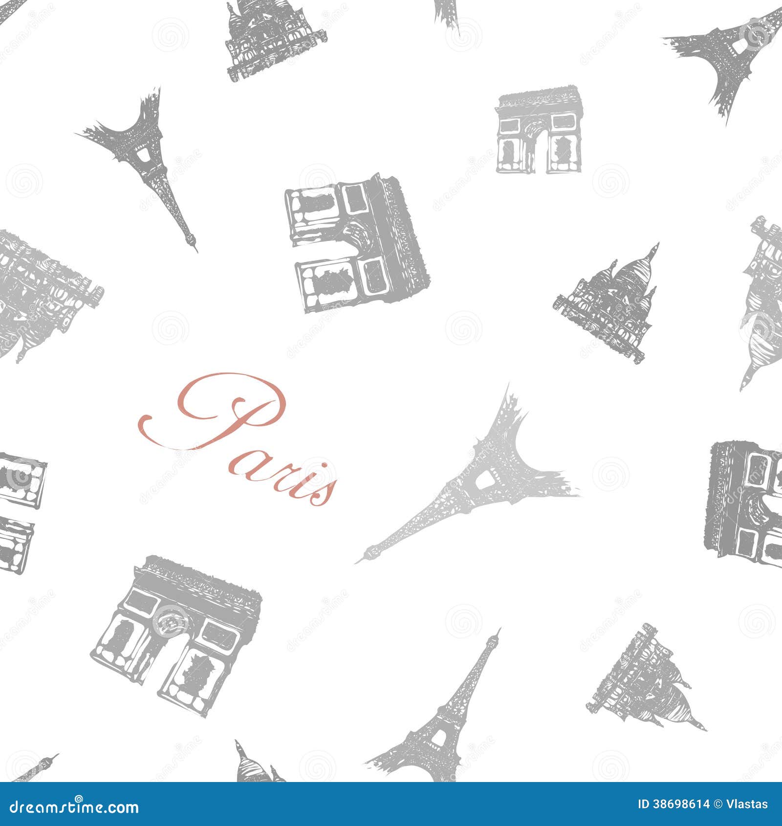 Seamless Paris Textures stock illustration. Illustration of pattern ...