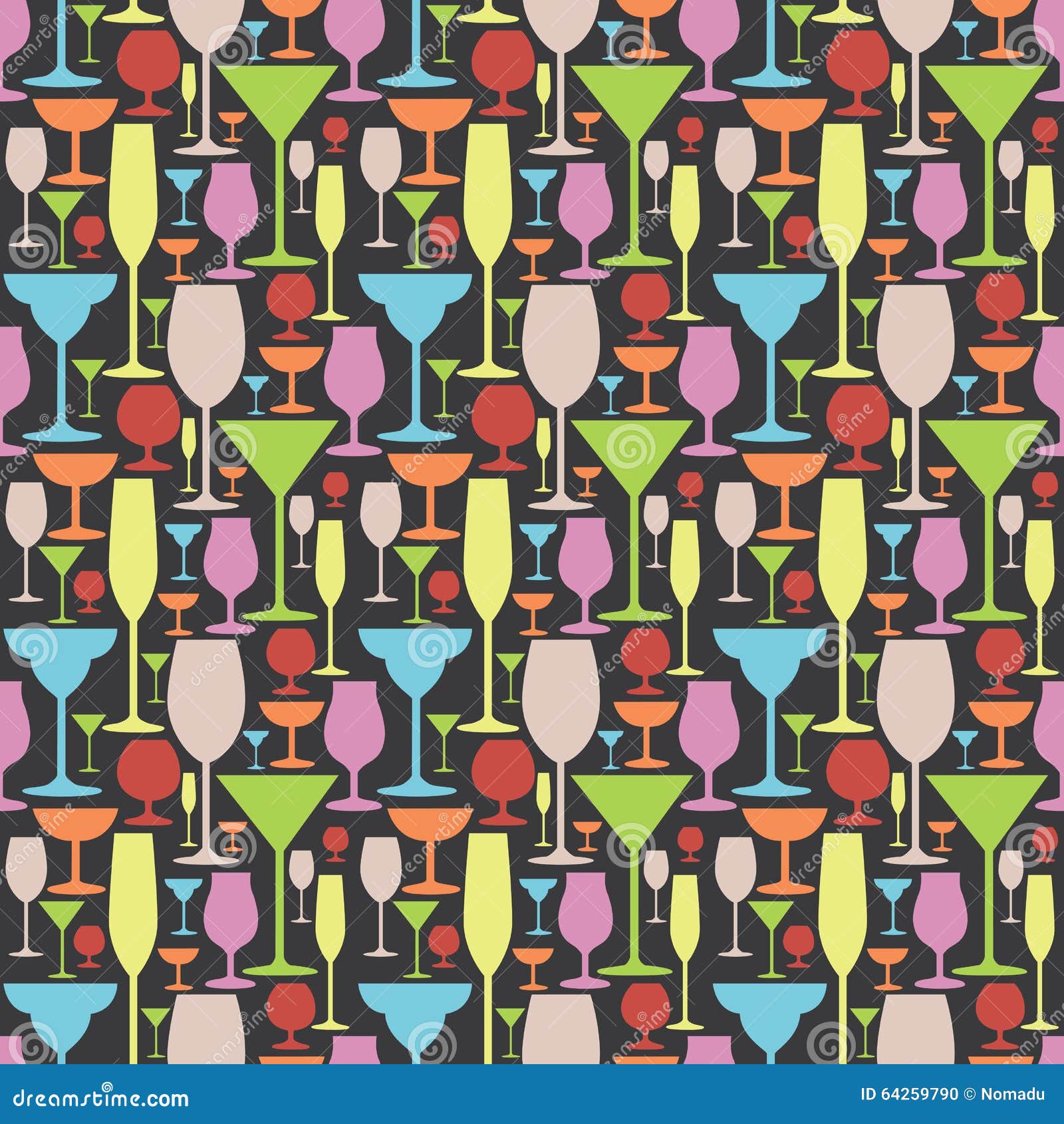 Seamless Party Background Texture Vector Illustration | CartoonDealer ...