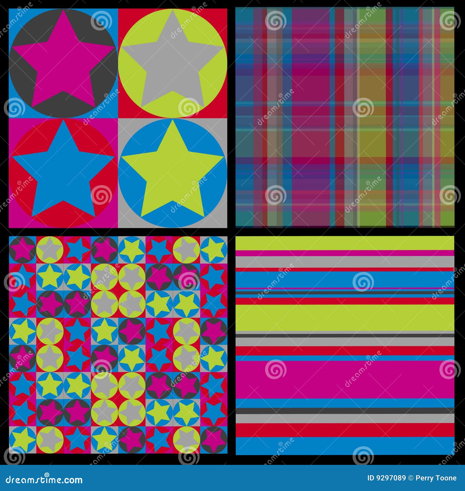Seamless Party Pattern Set stock vector. Illustration of industry - 9297089