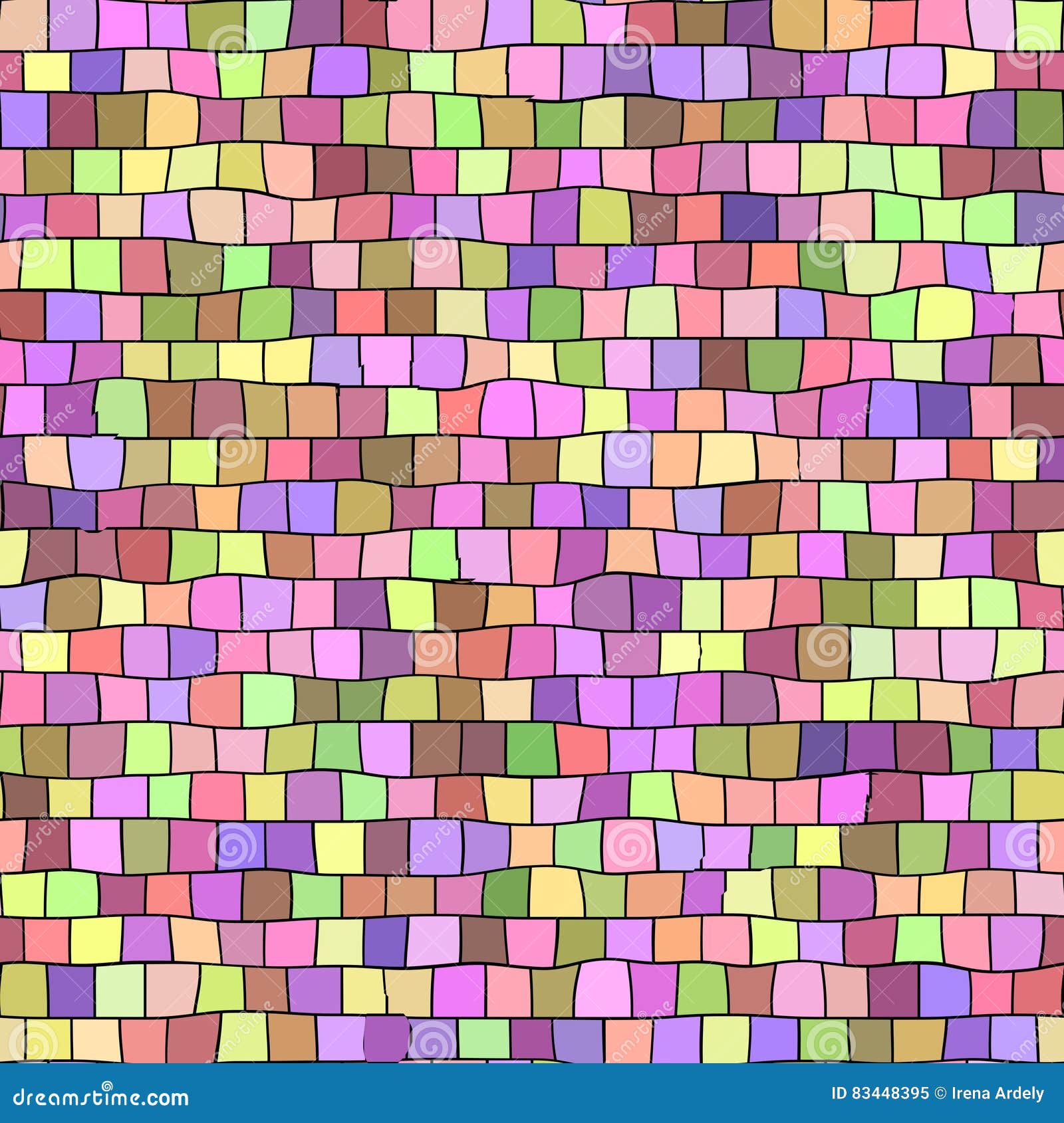 Seamless Pastel Colored Mosaic Texture Pattern Background - Square ...