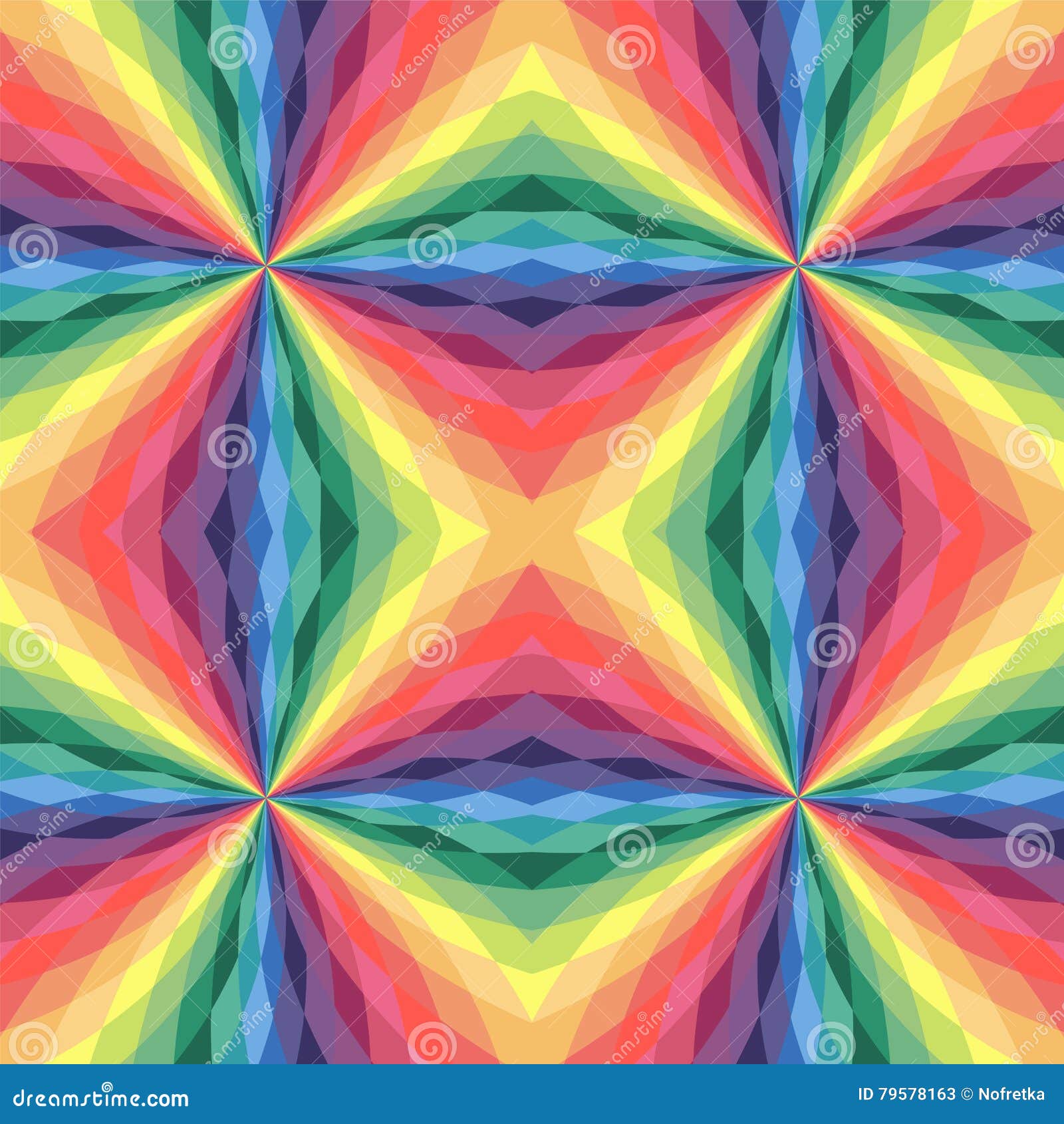 Seamless Pastel Colored Polygonal Pattern. Rainbow Geometric Abstract ...