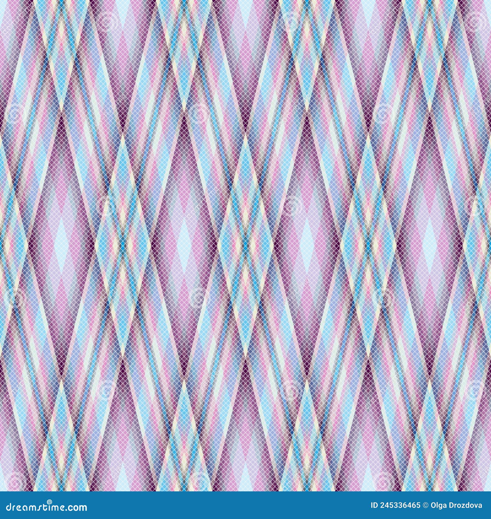 Seamless Checkered Pattern with Rhombus Stock Illustration ...