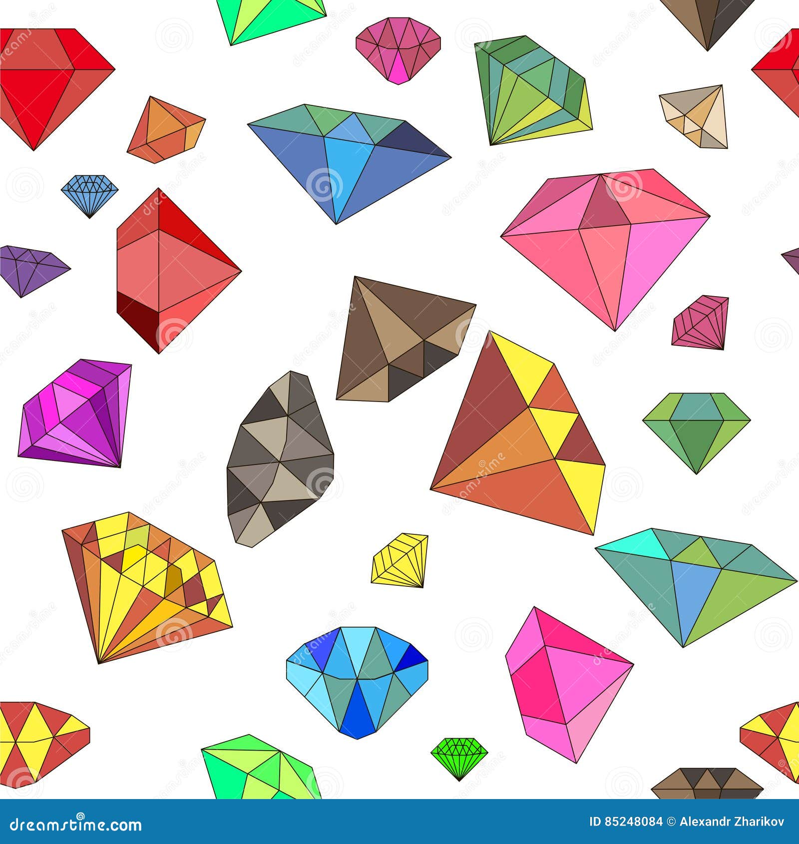 Seamless Pastel Diamond Pattern Background Stock Vector - Illustration ...