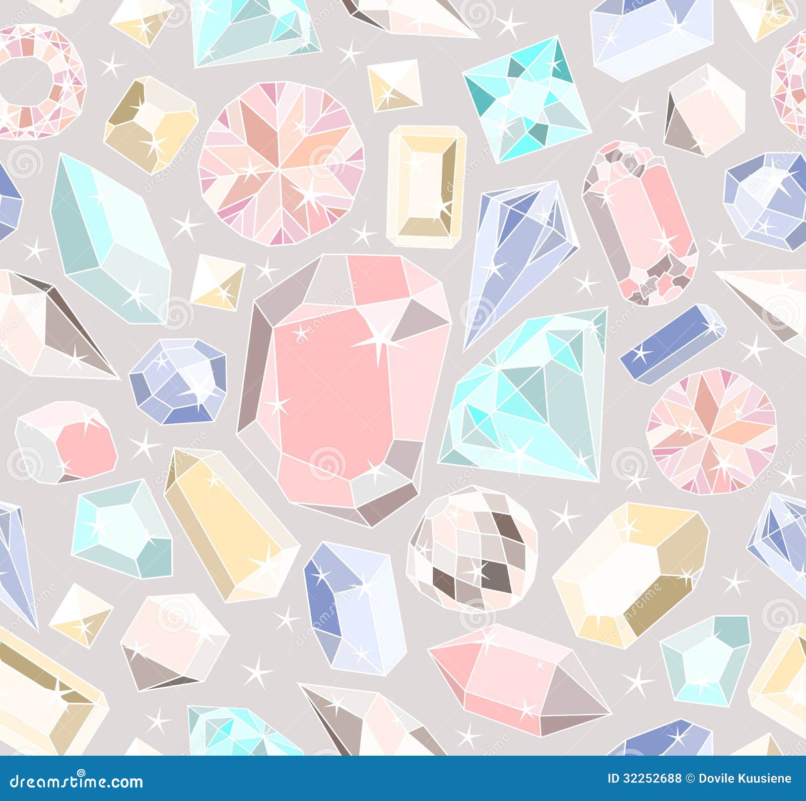 Seamless Pastel Diamonds Pattern. Background with Stock Vector ...