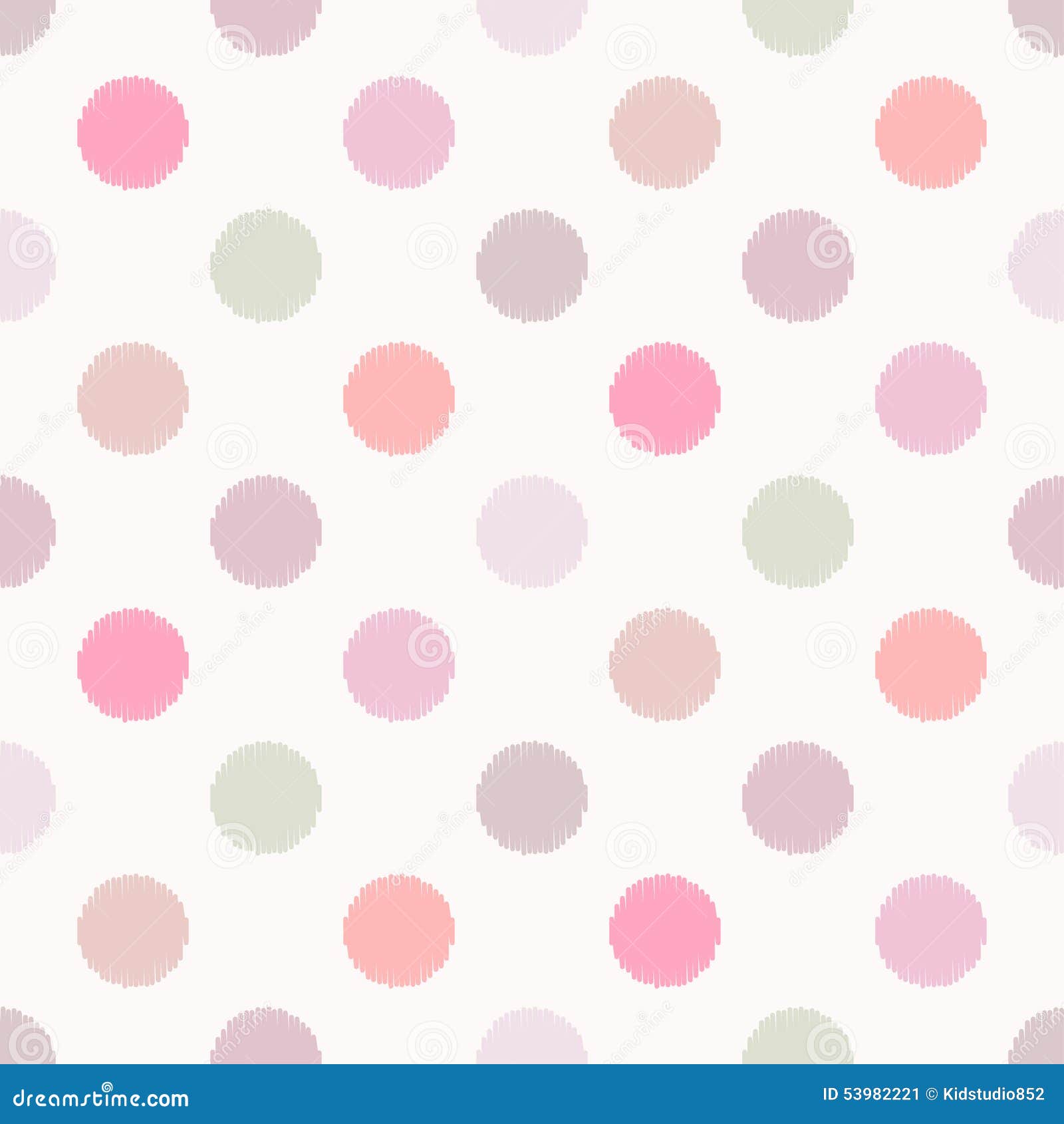 Seamless Pastel Polka Dots Pattern Stock Vector - Image: 53982221 Seamless Pastel Polka Dots Pattern Stock Vector - Image: 53982221