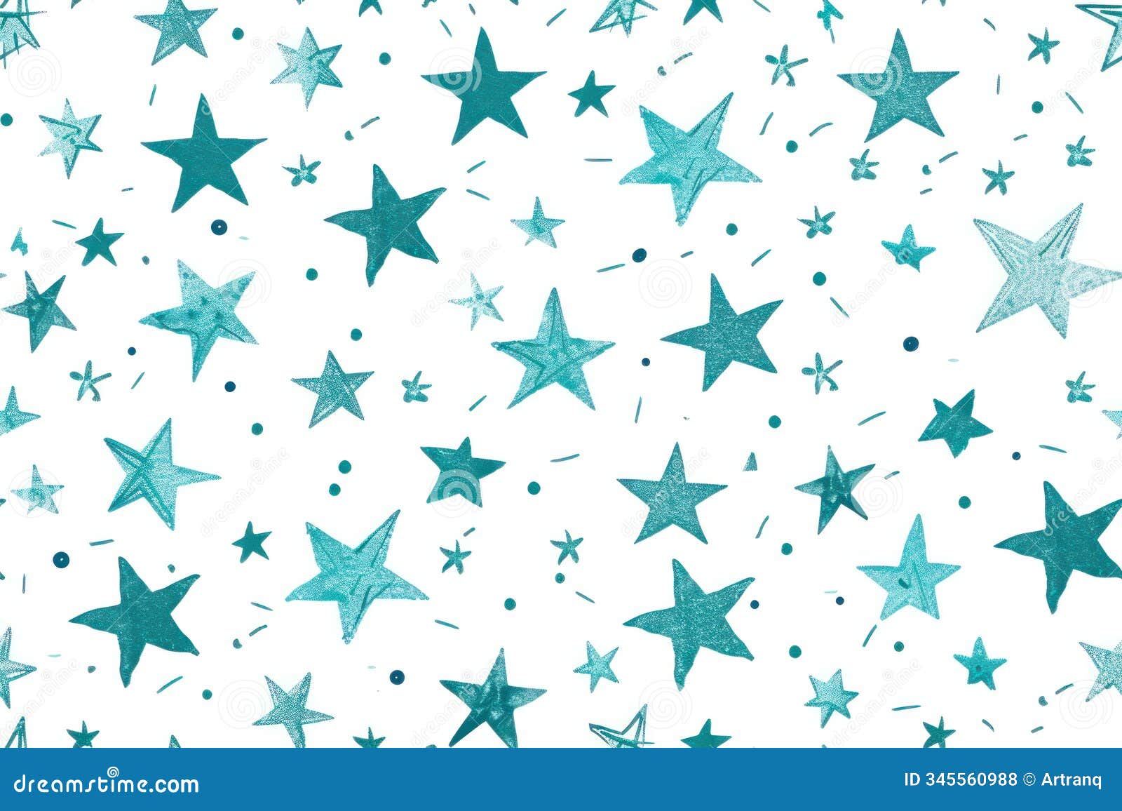 Pastel Star Pattern on Transparent Background Stock Illustration ...