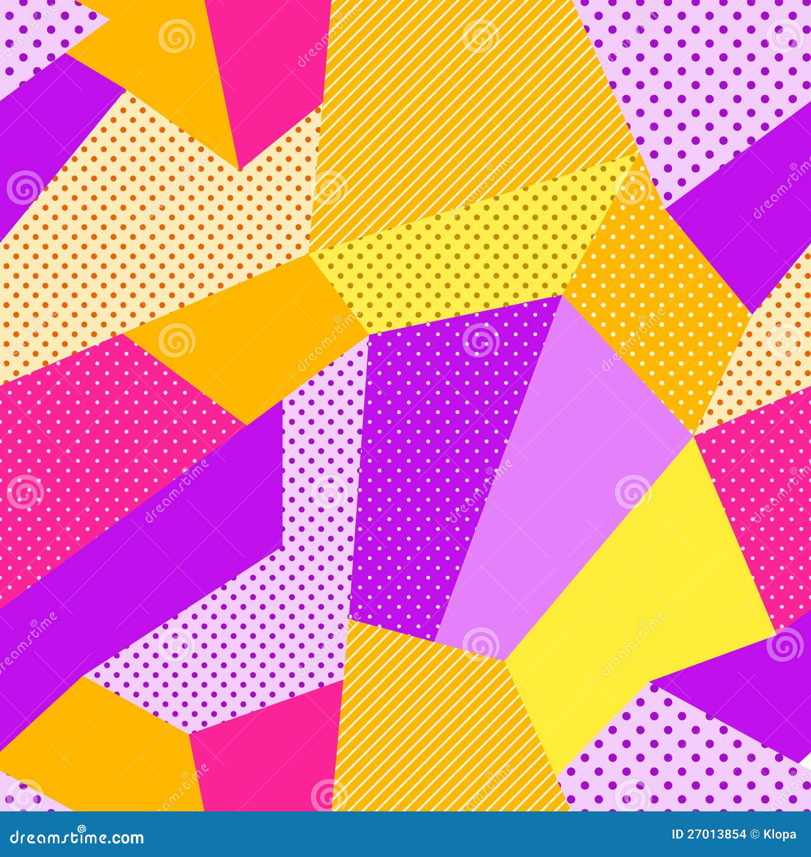 Seamless Patch Work Pattern Stock Vector - Illustration of geometric ...