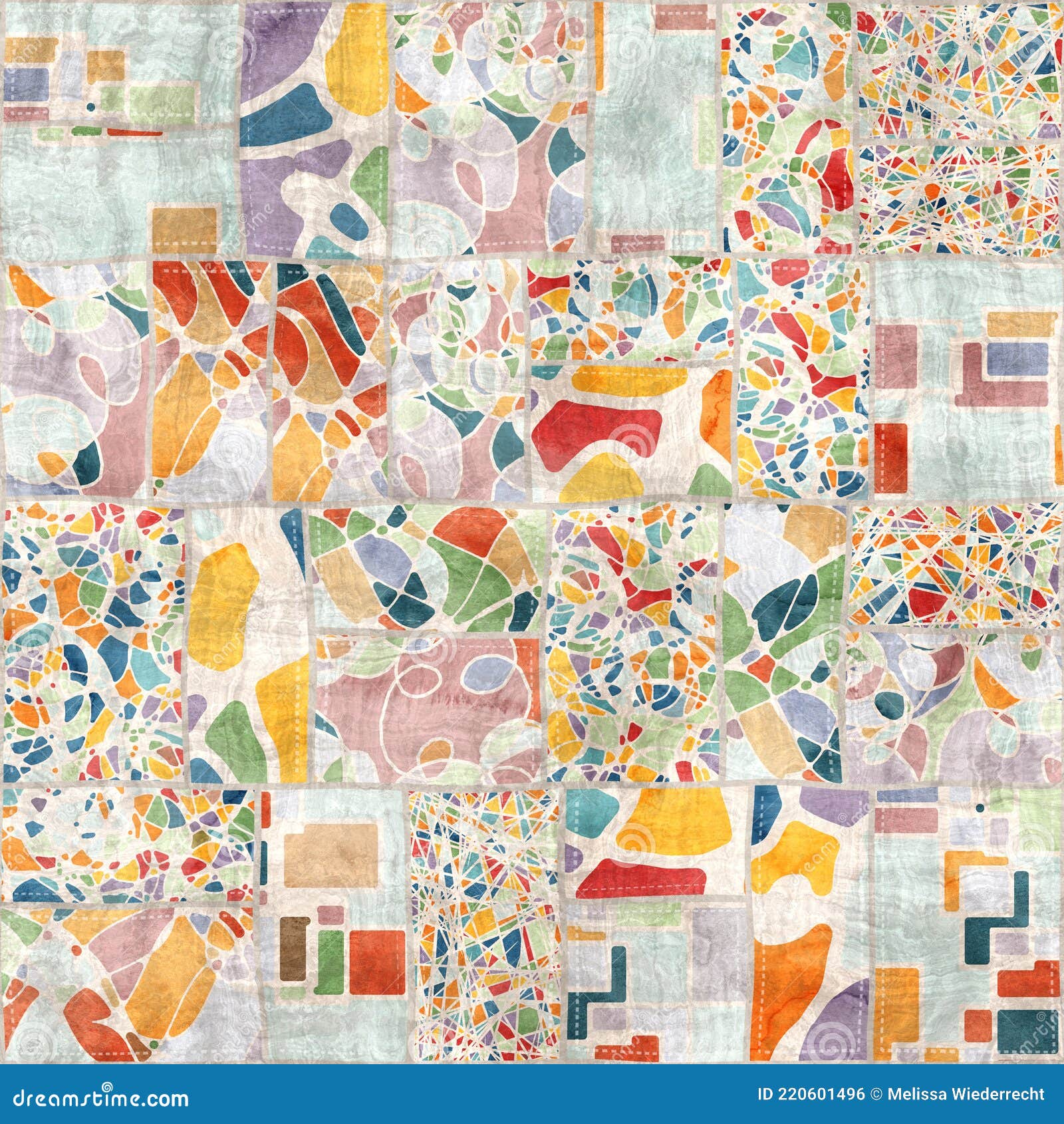 Seamless Patchwork Collage Mix Quilt Pattern Print Stock Illustration - Illustration of ...