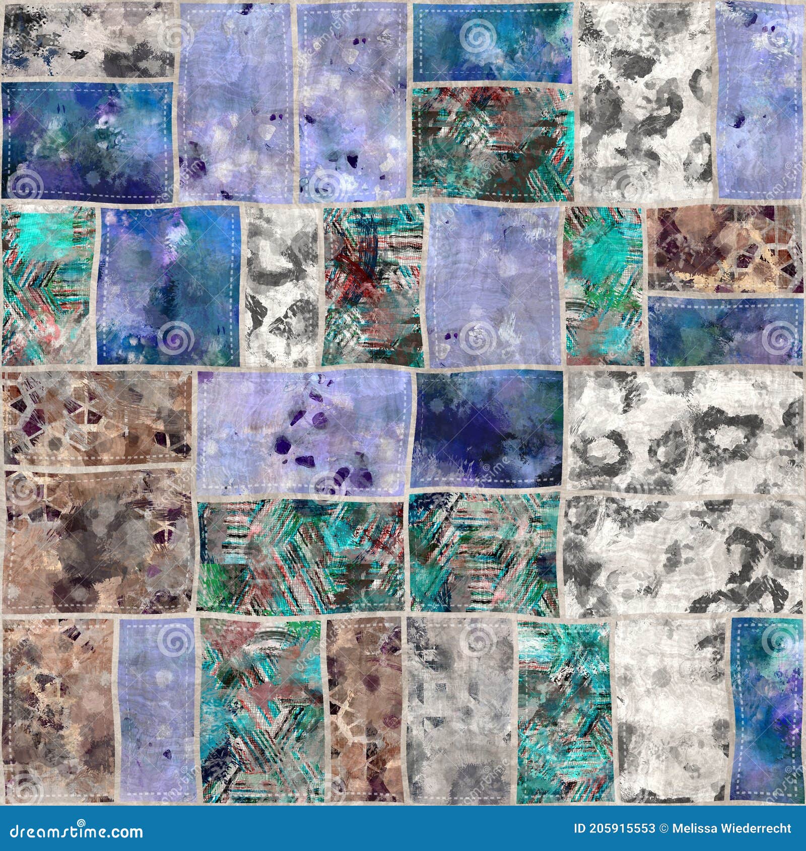 Seamless Patchwork Collage Mix Quilt Pattern Print Stock Image - Image of print, pattern: 205915553