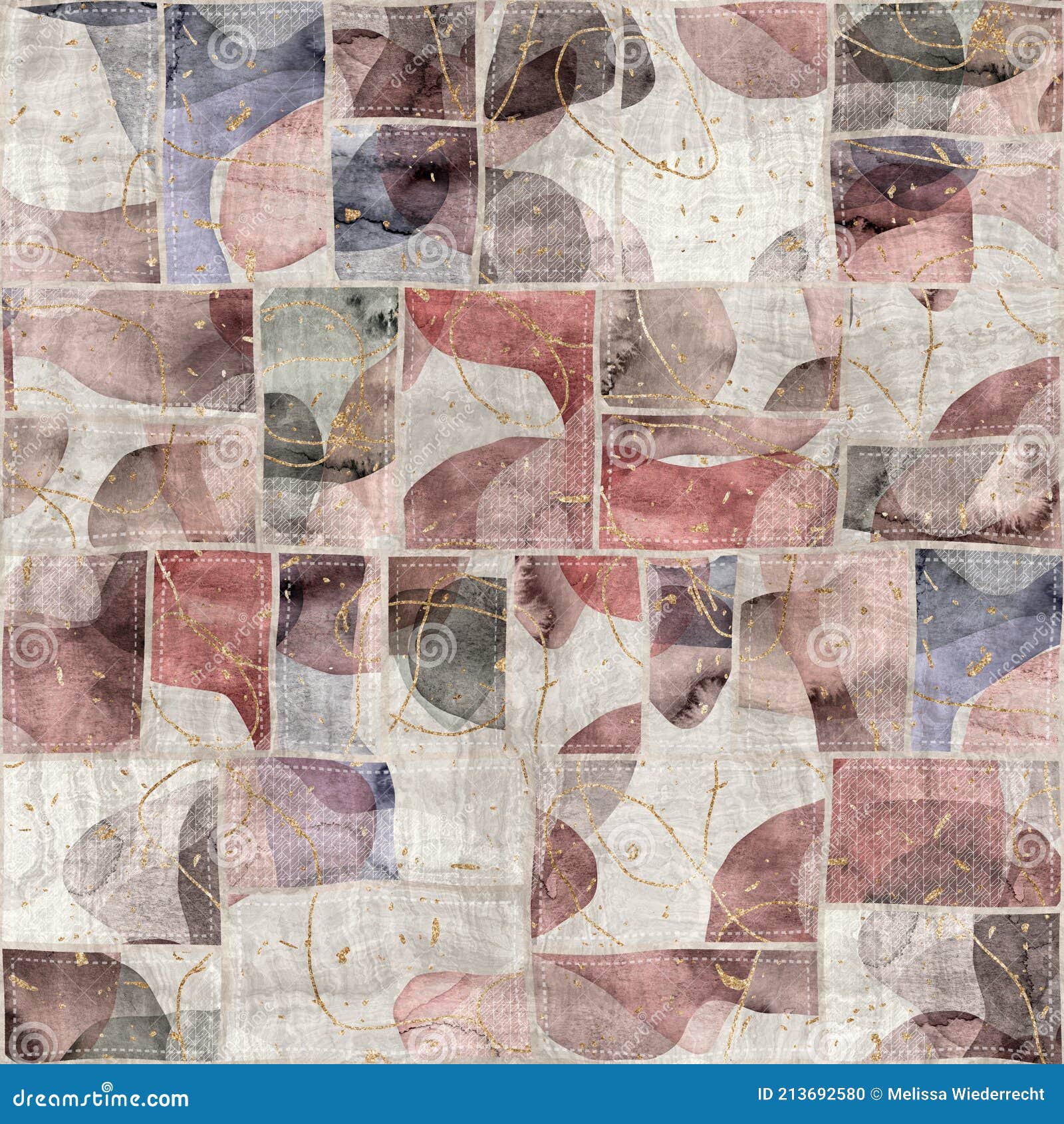 Seamless Patchwork Collage Mix Quilt Pattern Print Stock Photo - Image ...