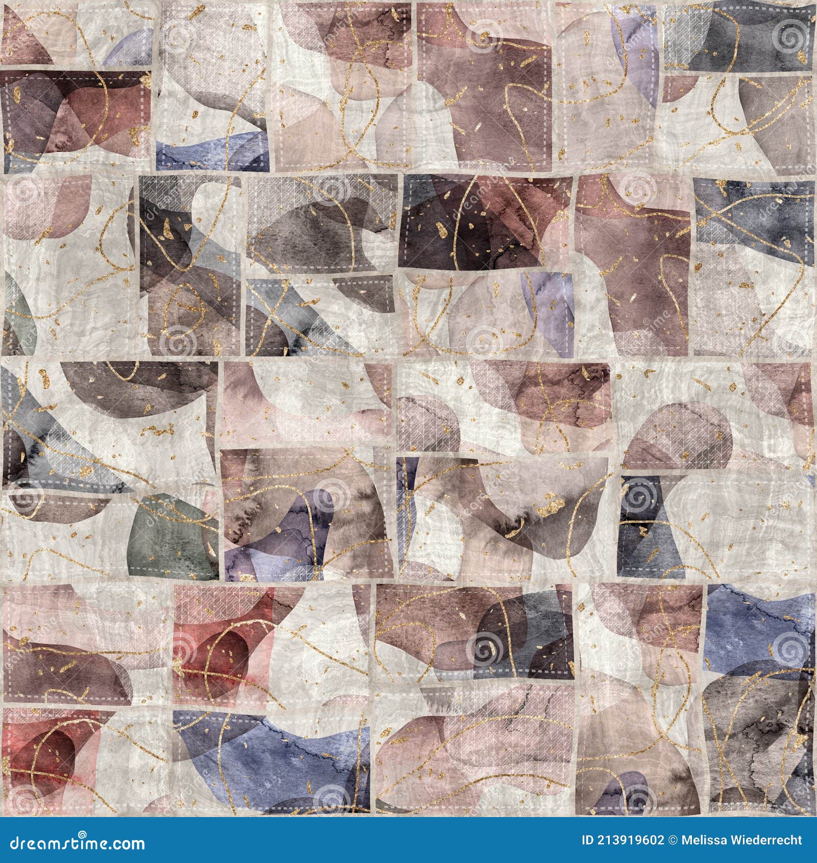 Seamless Patchwork Collage Mix Quilt Pattern Print Stock Photo - Image ...