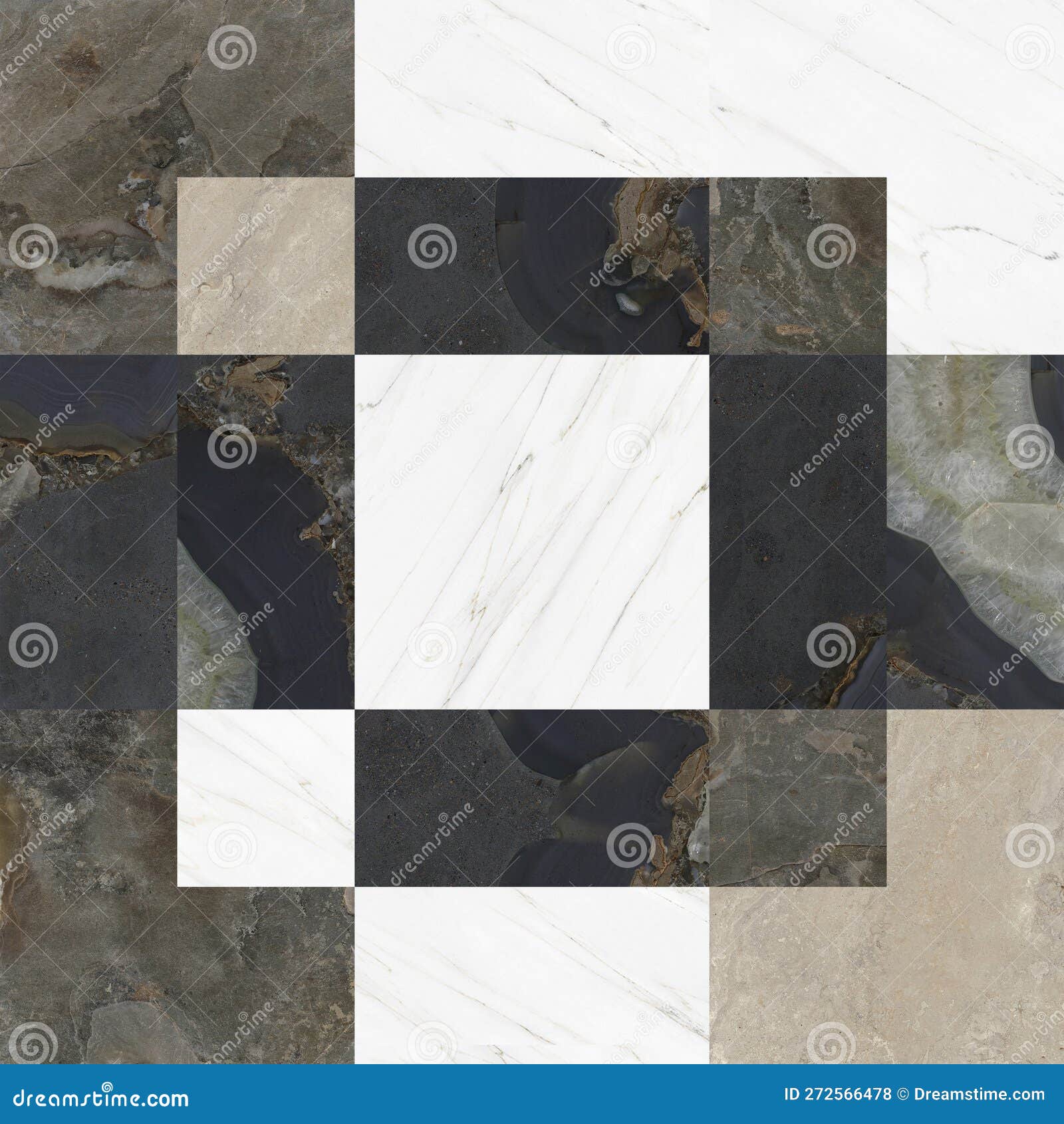 Seamless Patchwork Pattern with Beautiful Pattern Combination in ...