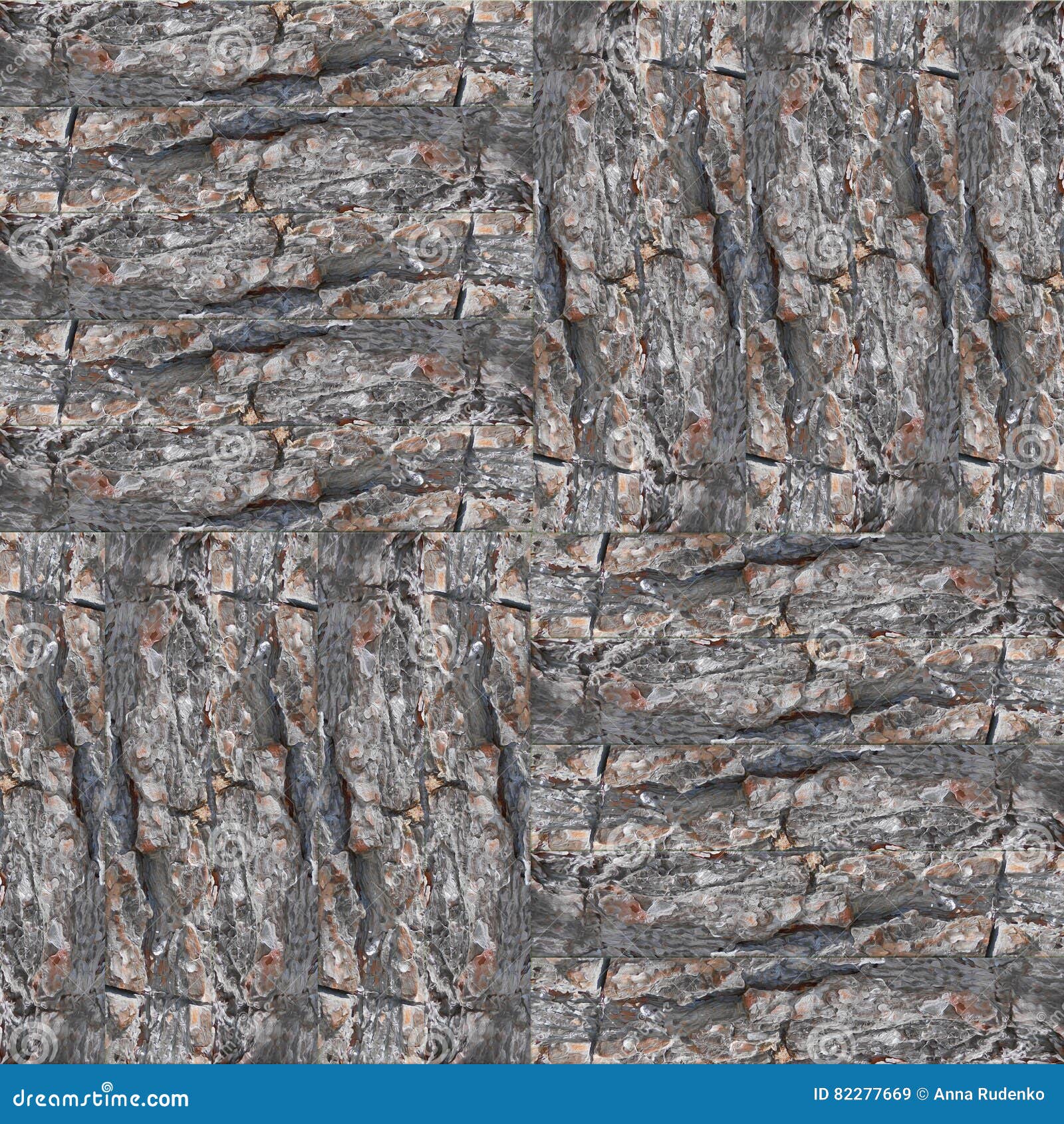 Seamless Patchwork Pattern Dark Bark Background Photo Manipulation ...