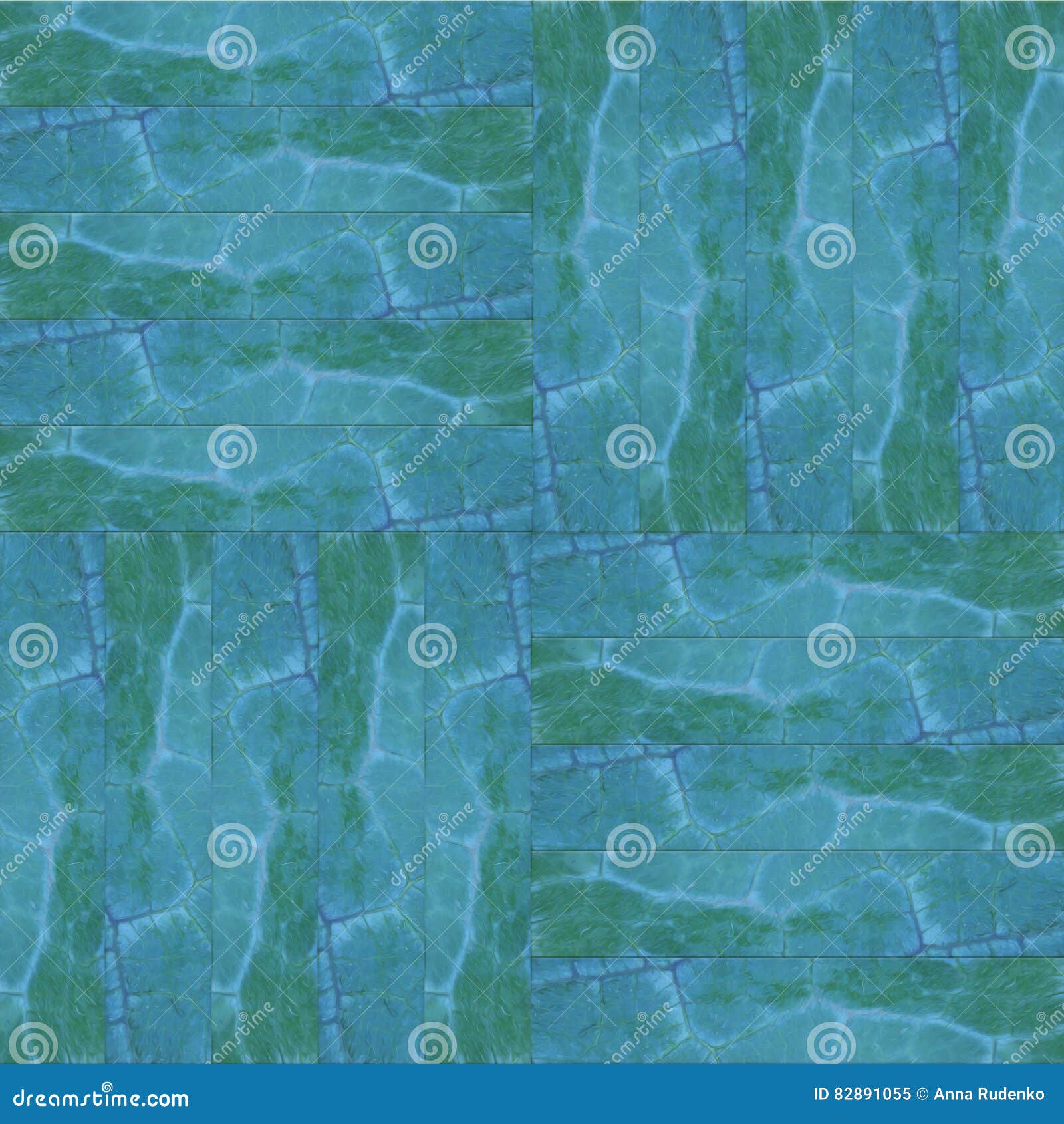 Seamless Patchwork Pattern Texture of Green Leaves Stock Image - Image ...