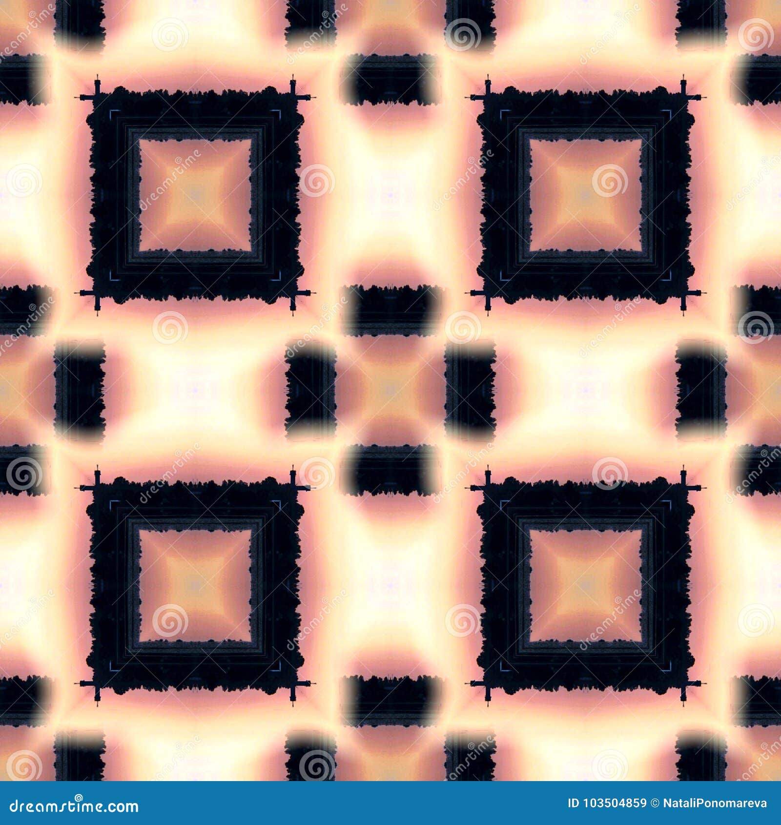 Seamless Patchwork Texture in Patchwork Style Stock Illustration ...