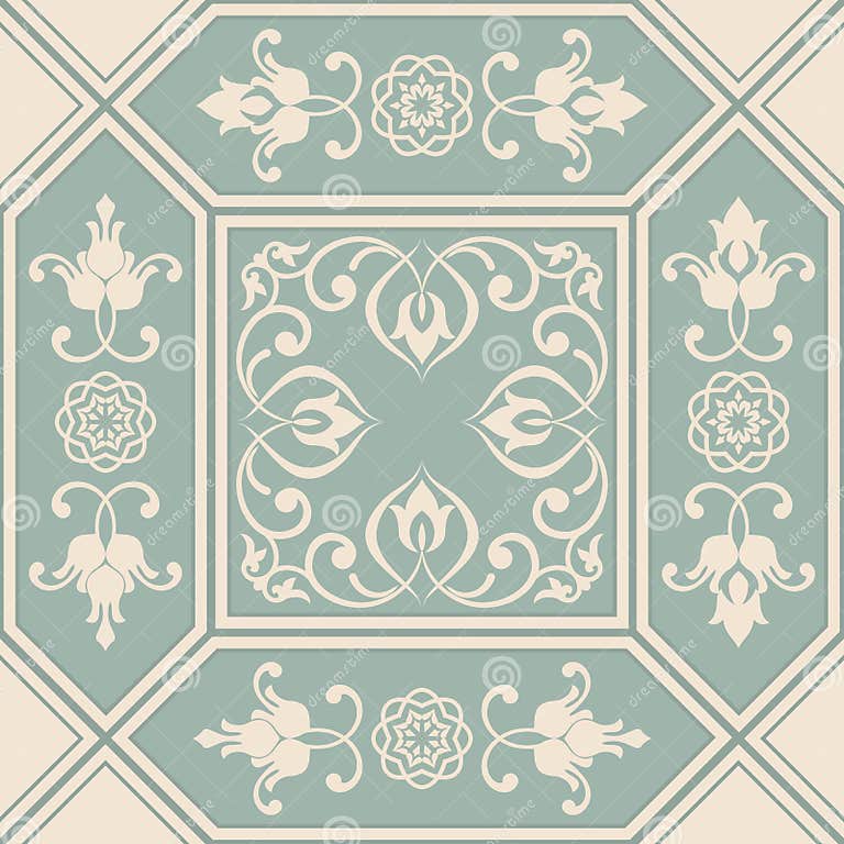 Seamless Patchwork Tile with Victorian Motives Stock Vector ...