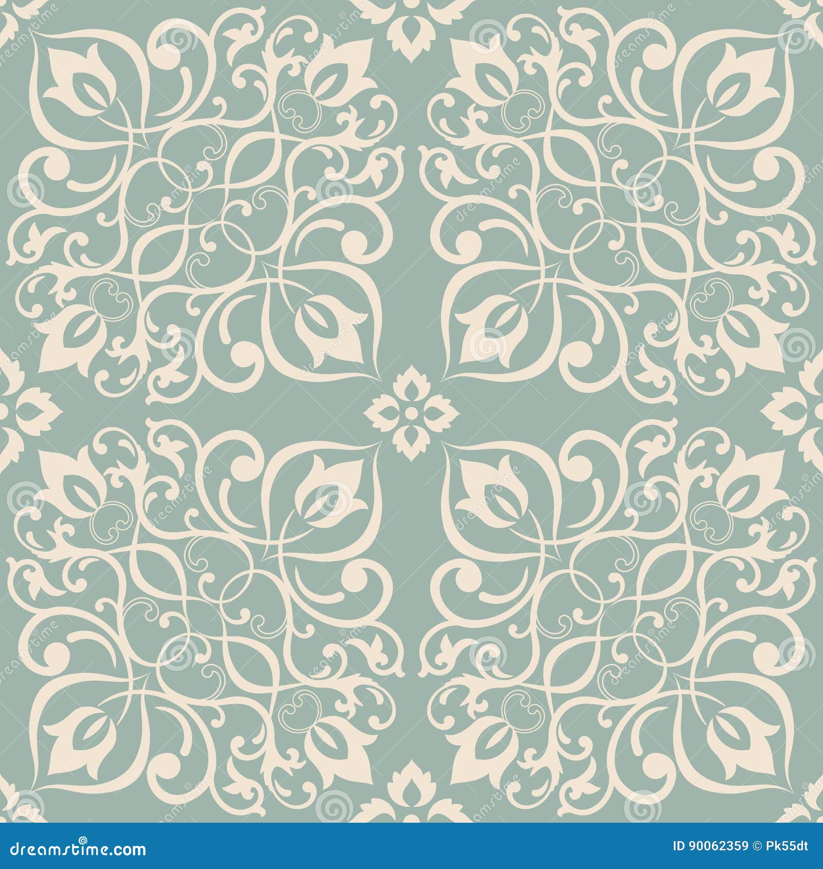 Seamless Patchwork Tile with Victorian Motives Stock Vector ...