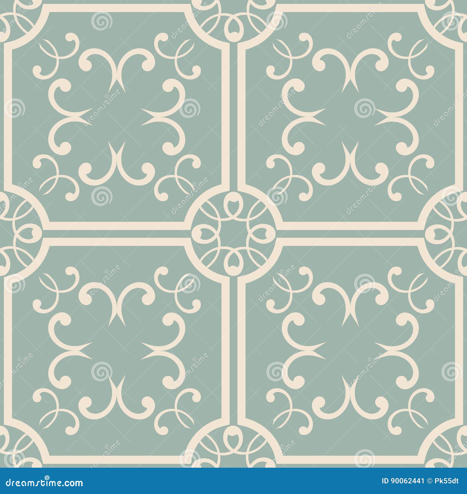 Seamless Patchwork Tile with Victorian Motives Stock Vector ...