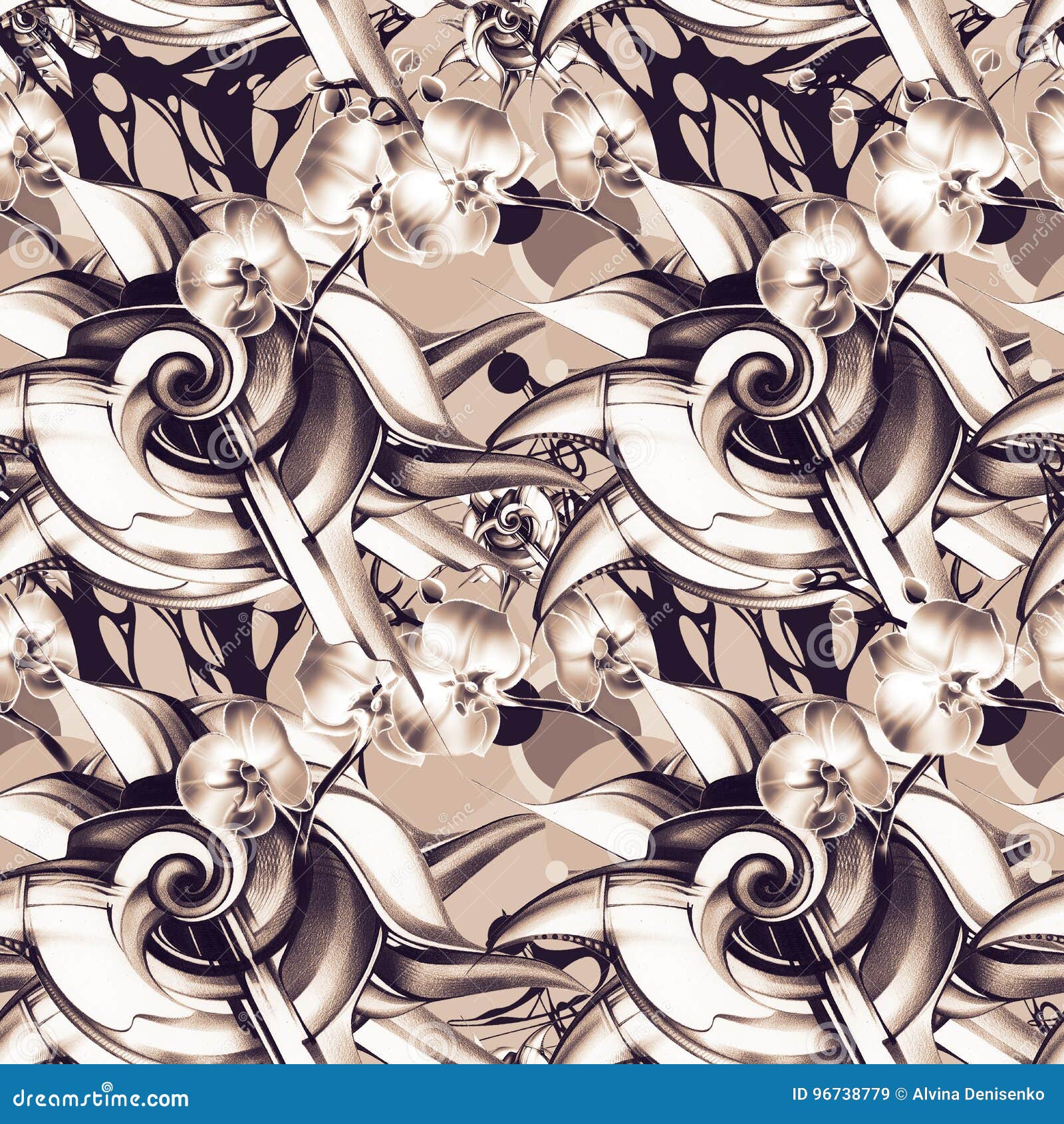 Seamless Pattern. Abstract Background Stock Illustration - Illustration ...
