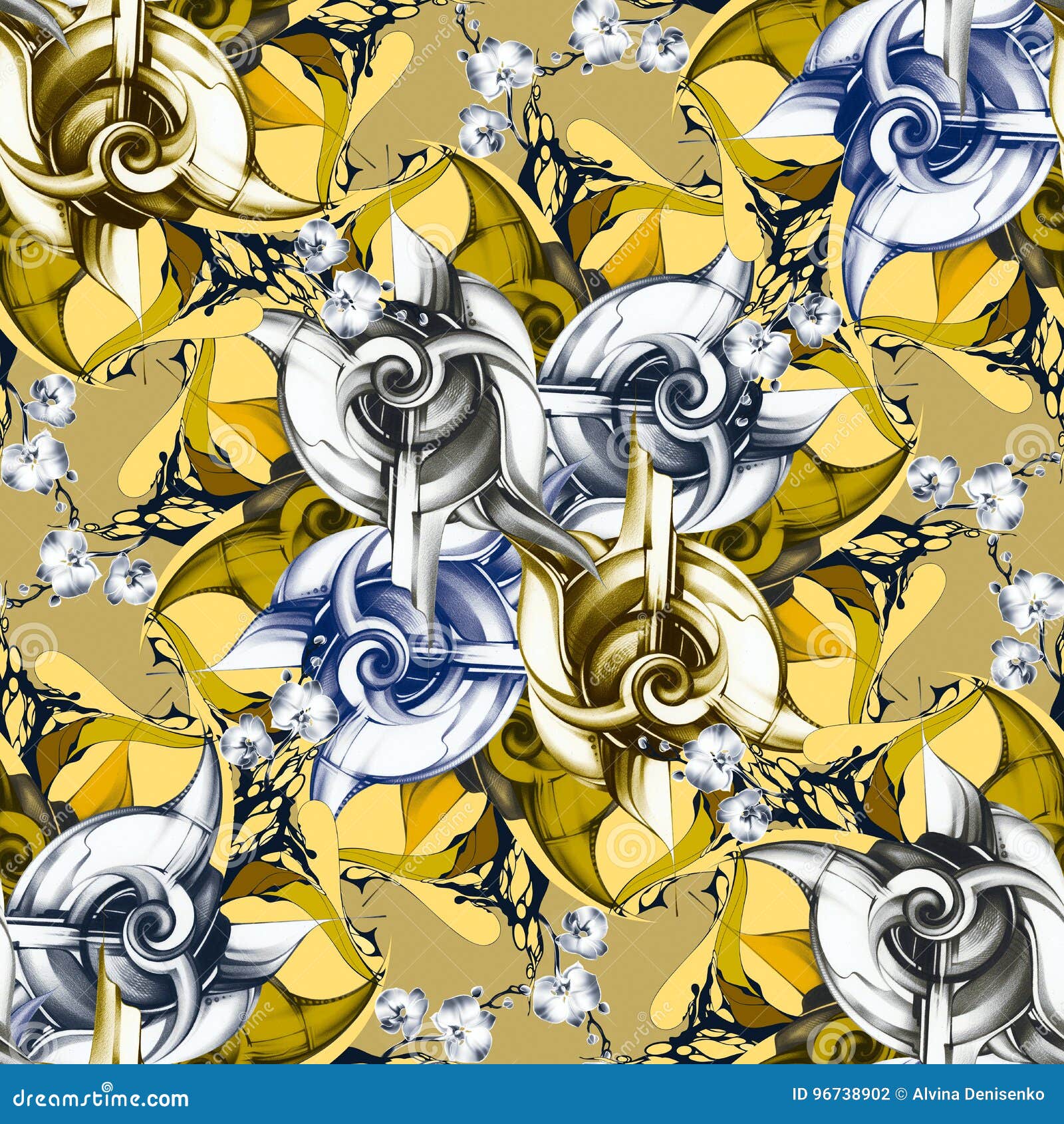 Seamless Pattern. Abstract Background Stock Illustration - Illustration ...