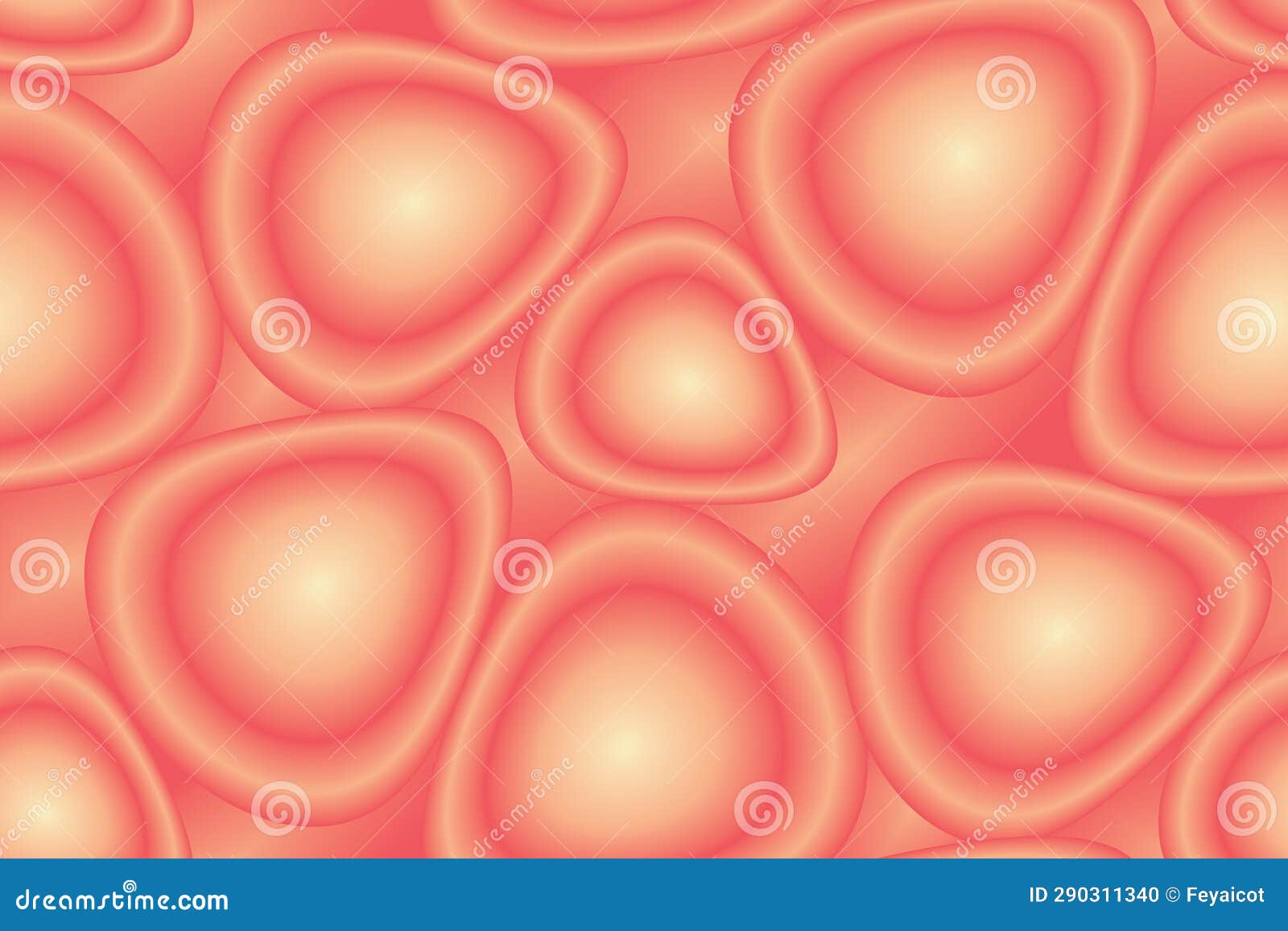 Seamless Pattern, Abstract Background with Strange Pink Objects. Vector ...
