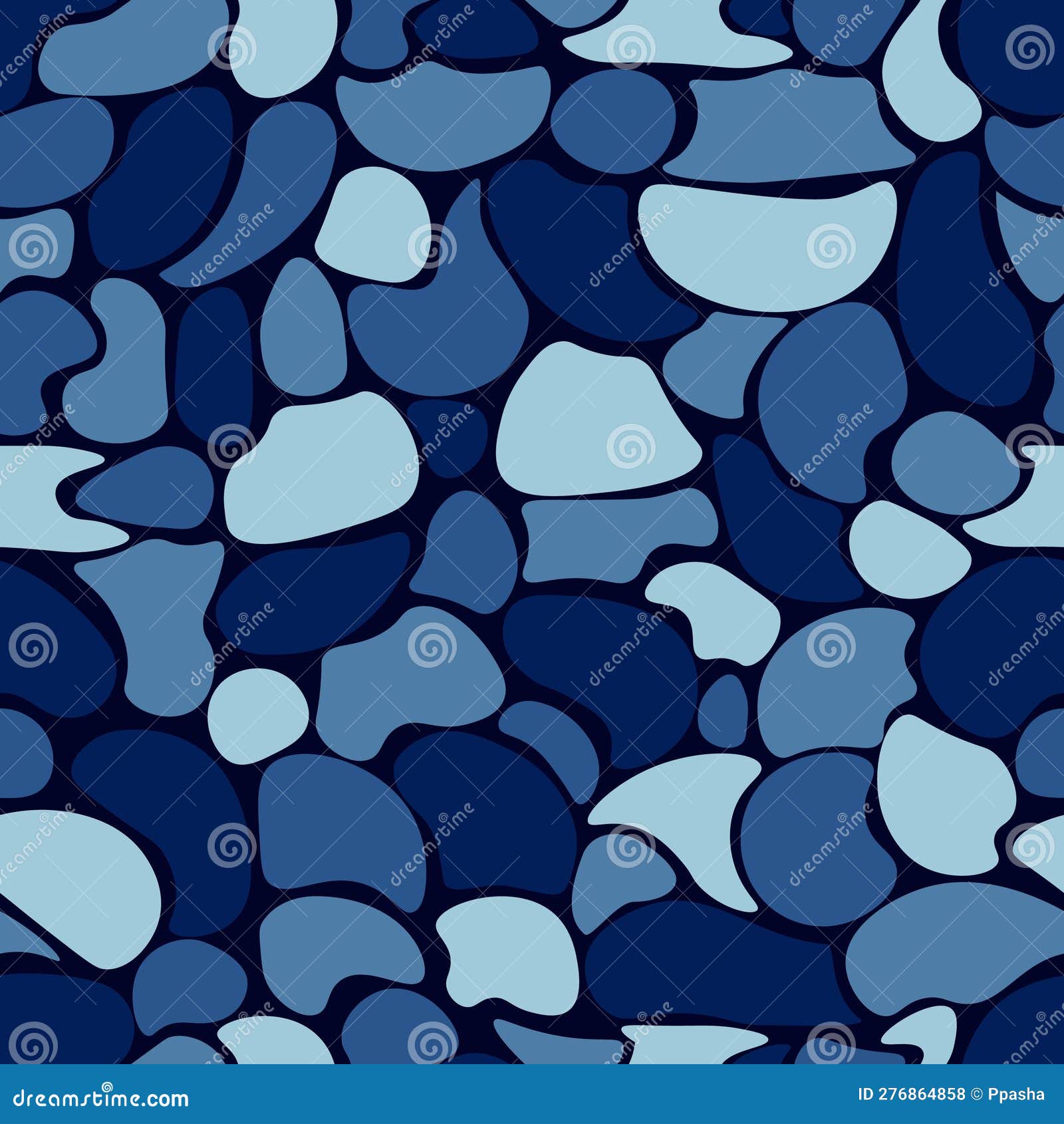 Seamless Pattern. Abstract Pattern of Blue-blue Color. Mosaic Pattern ...