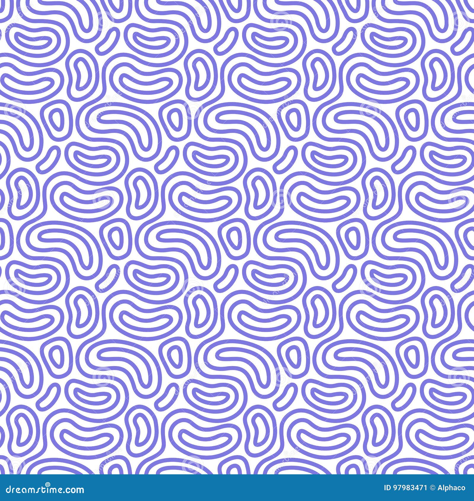 Seamless Pattern Abstract Bubble Shapes Stock Vector - Illustration of ...