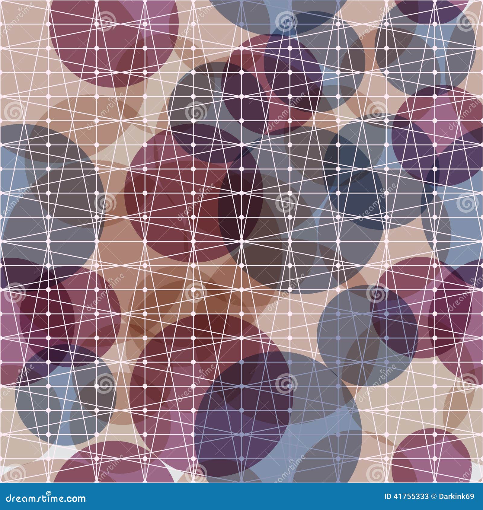 Seamless Pattern of Abstract Colorful Balloons Under the Grid Stock ...