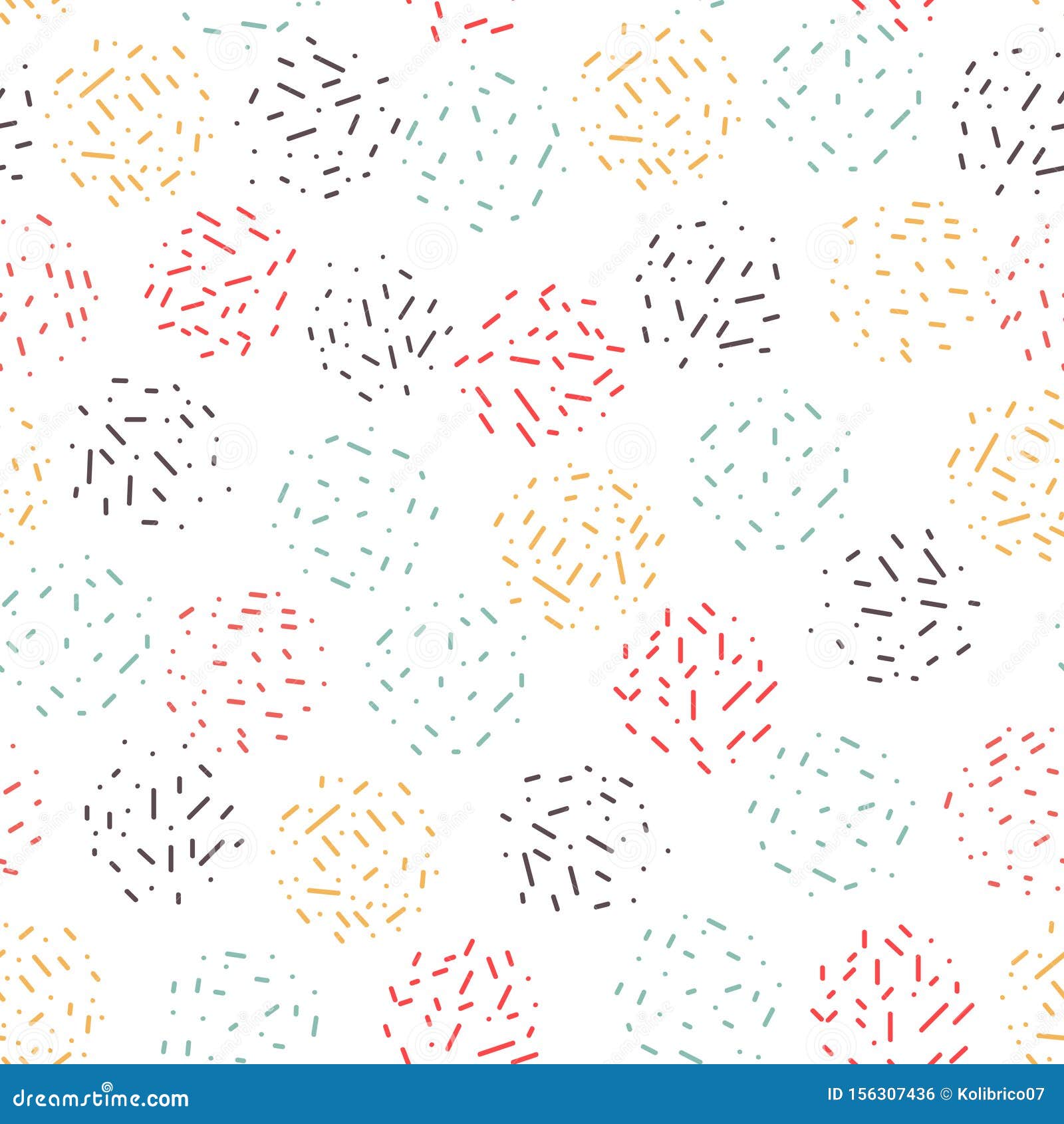 Seamless Pattern of Abstract Dots and Particles Stock Vector ...