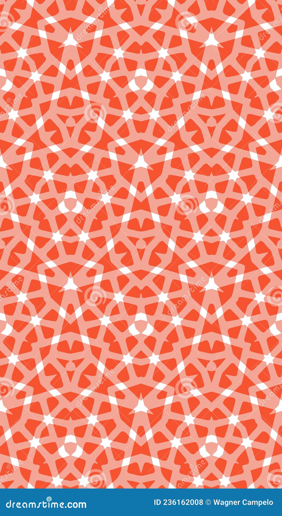 Seamless Pattern with Abstract Geometric Motifs in 3 Colors Stock ...