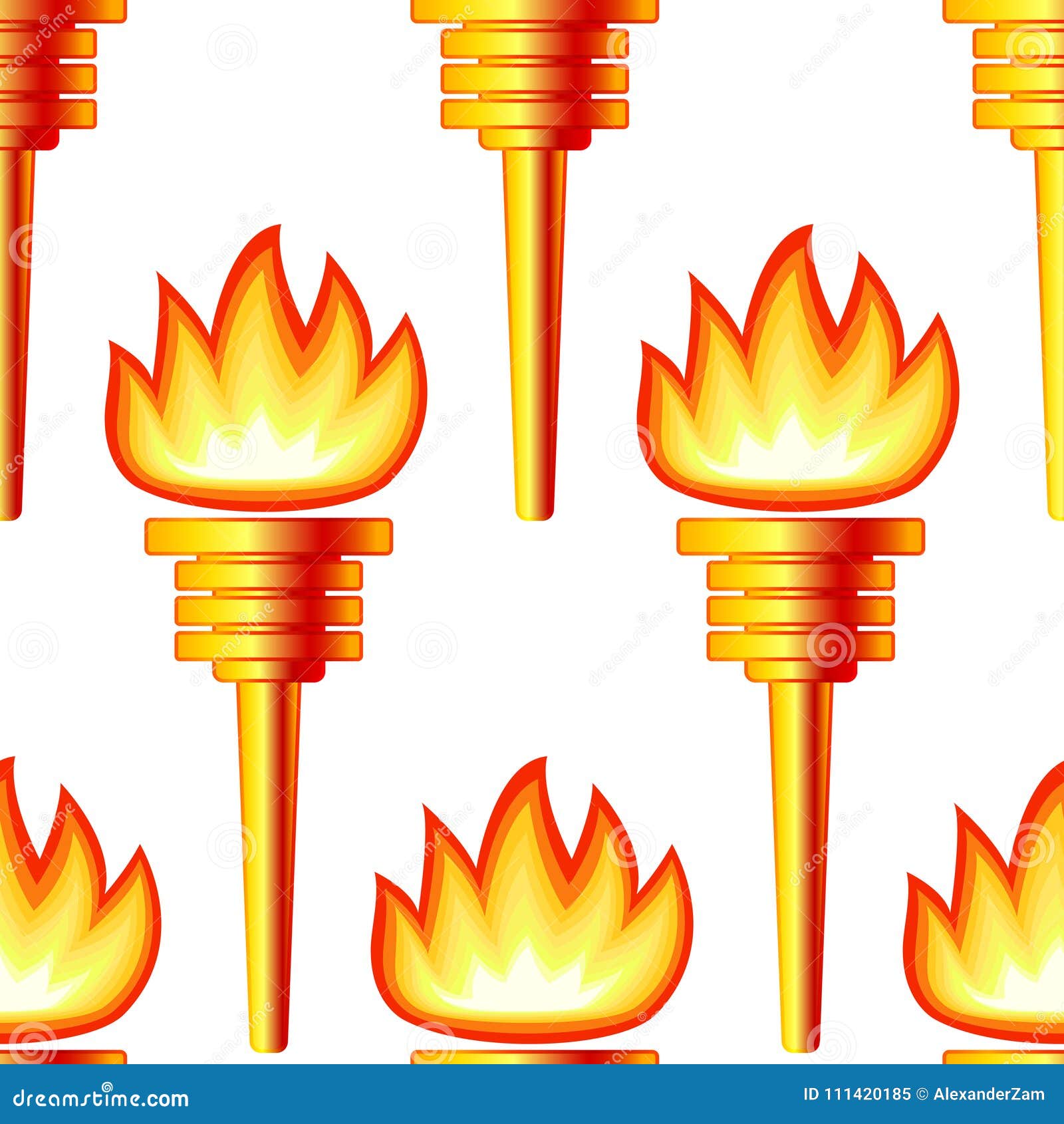 Gold torch pattern stock vector. Illustration of gold - 111420185