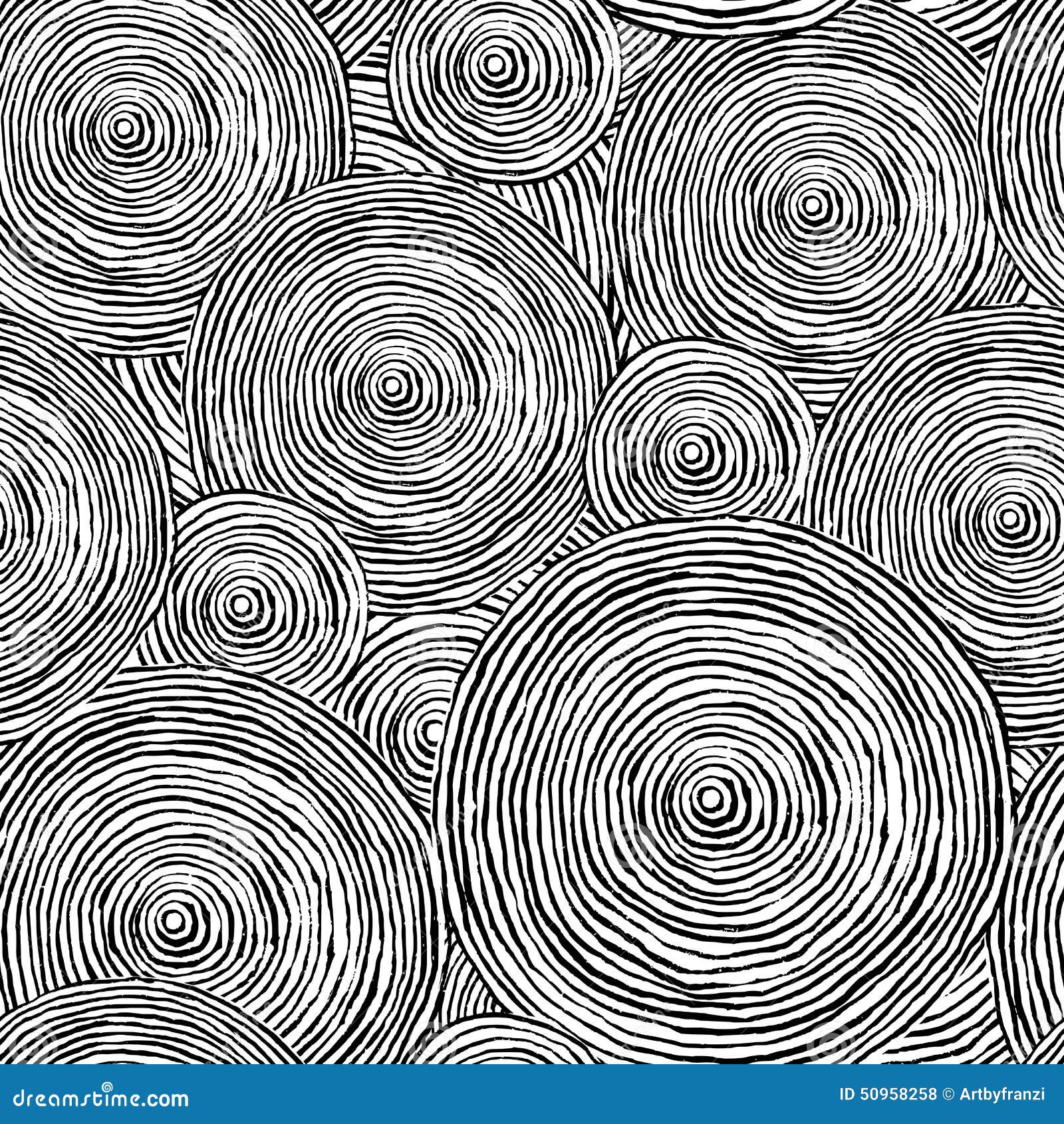 Seamless Pattern with Abstract Hand Drawn Circles Stock Vector ... Seamless Pattern with Abstract Hand Drawn Circles Stock Vector ...