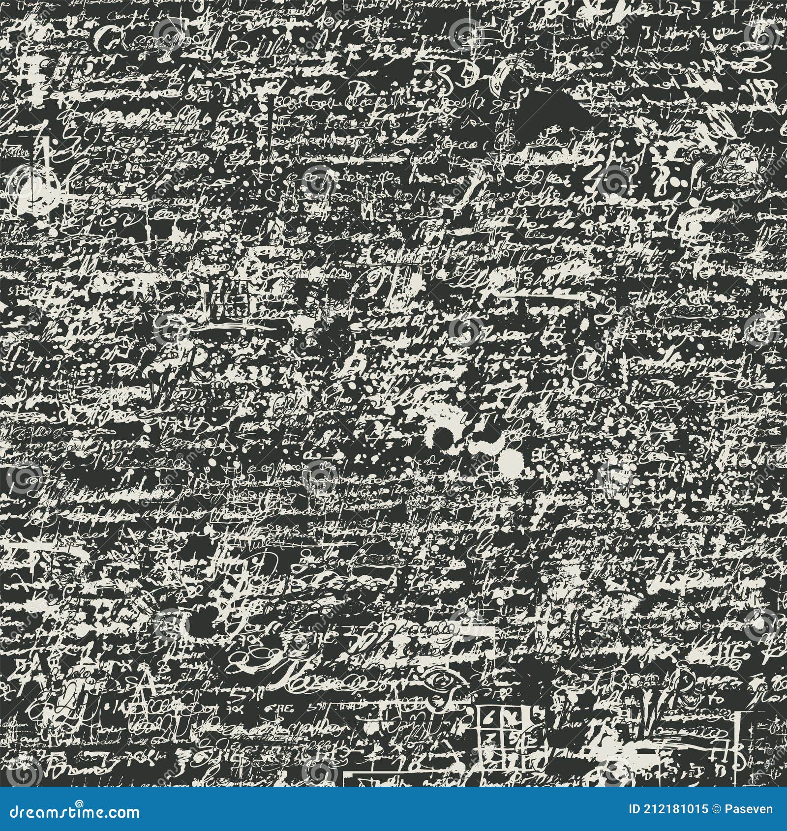 A Set Of Handwritten Scribbles And Numbers, Signature, Strikethrough ...