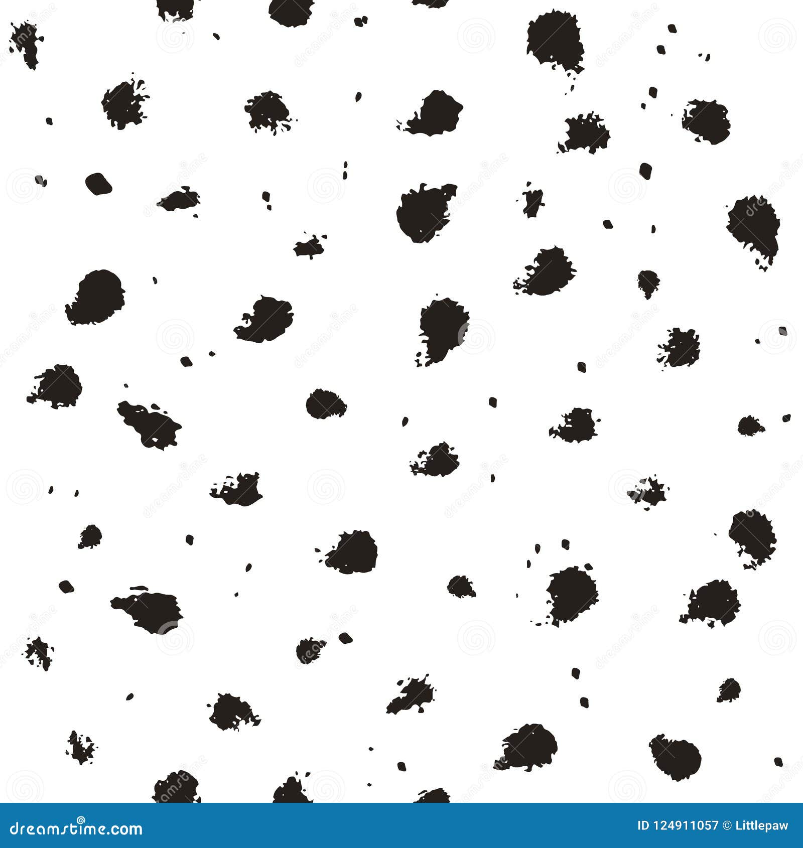 Seamless Pattern with Abstract Ink Dots. Texture for Wallpapers ...