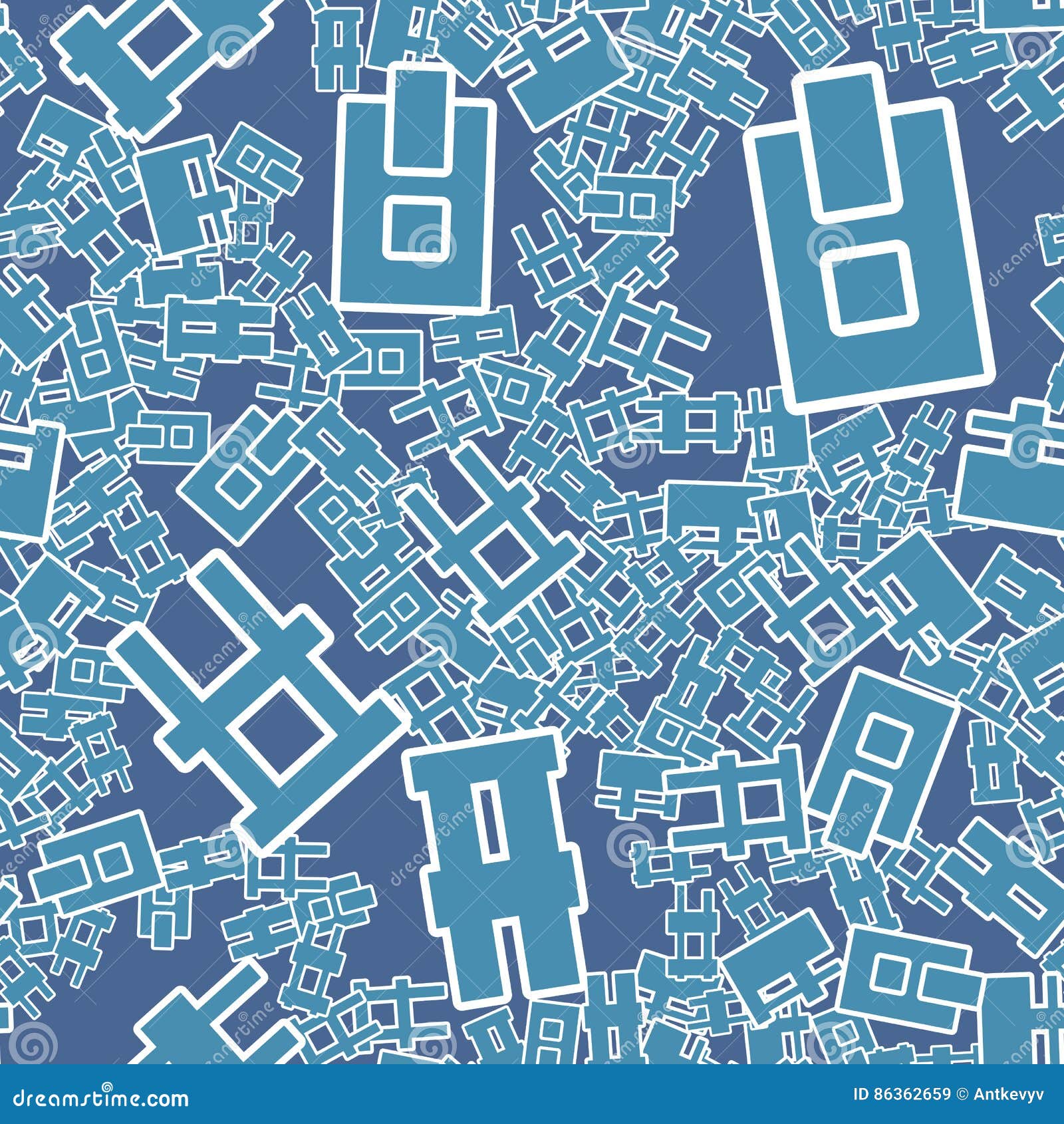 A Seamless Pattern. Abstract Letters Background. Vector Illustration ...