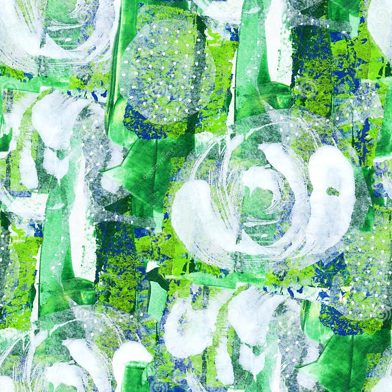 Seamless Pattern with Abstract Pattern. Mixed Media and Collage Stock ...