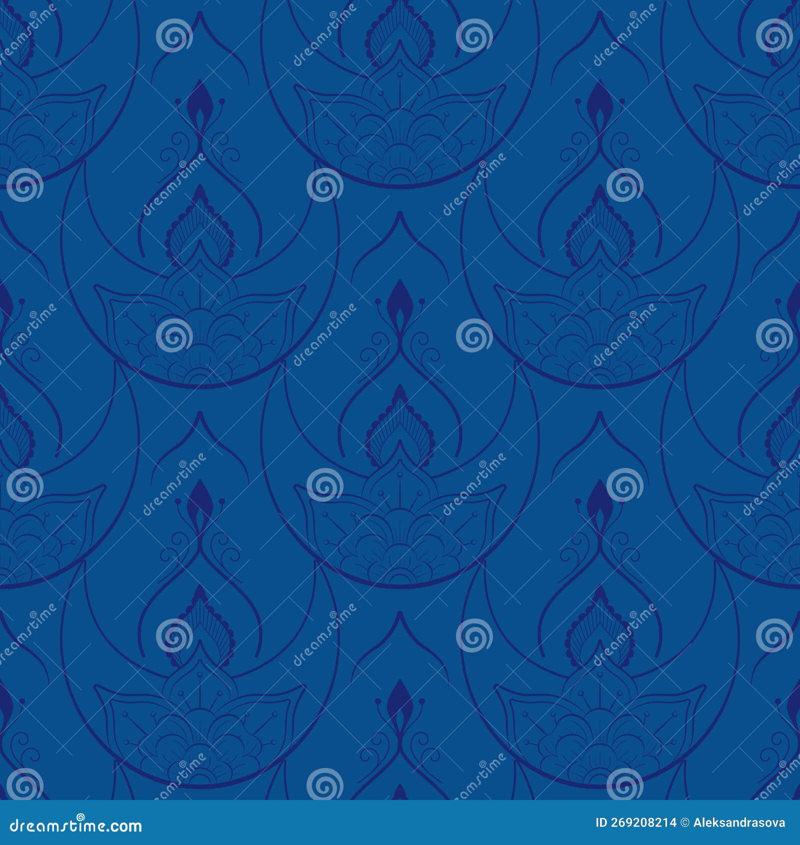 Seamless Pattern with Abstract Moon Sign. Middle East Pattern Stock ...