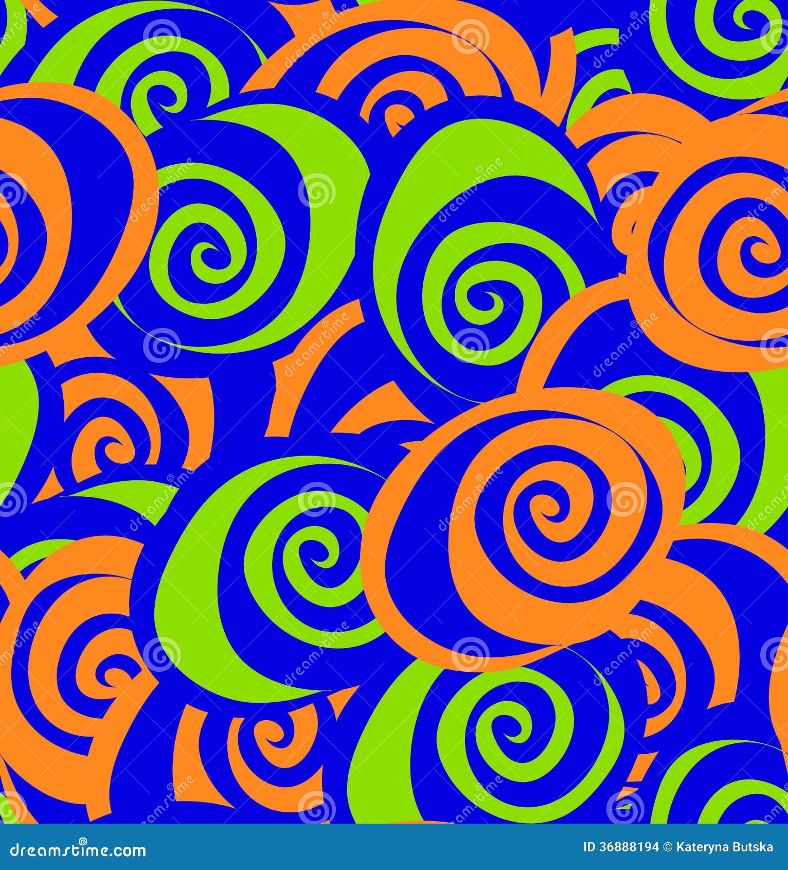 Seamless Pattern with Abstract Motley Flowers. Stock Vector ...