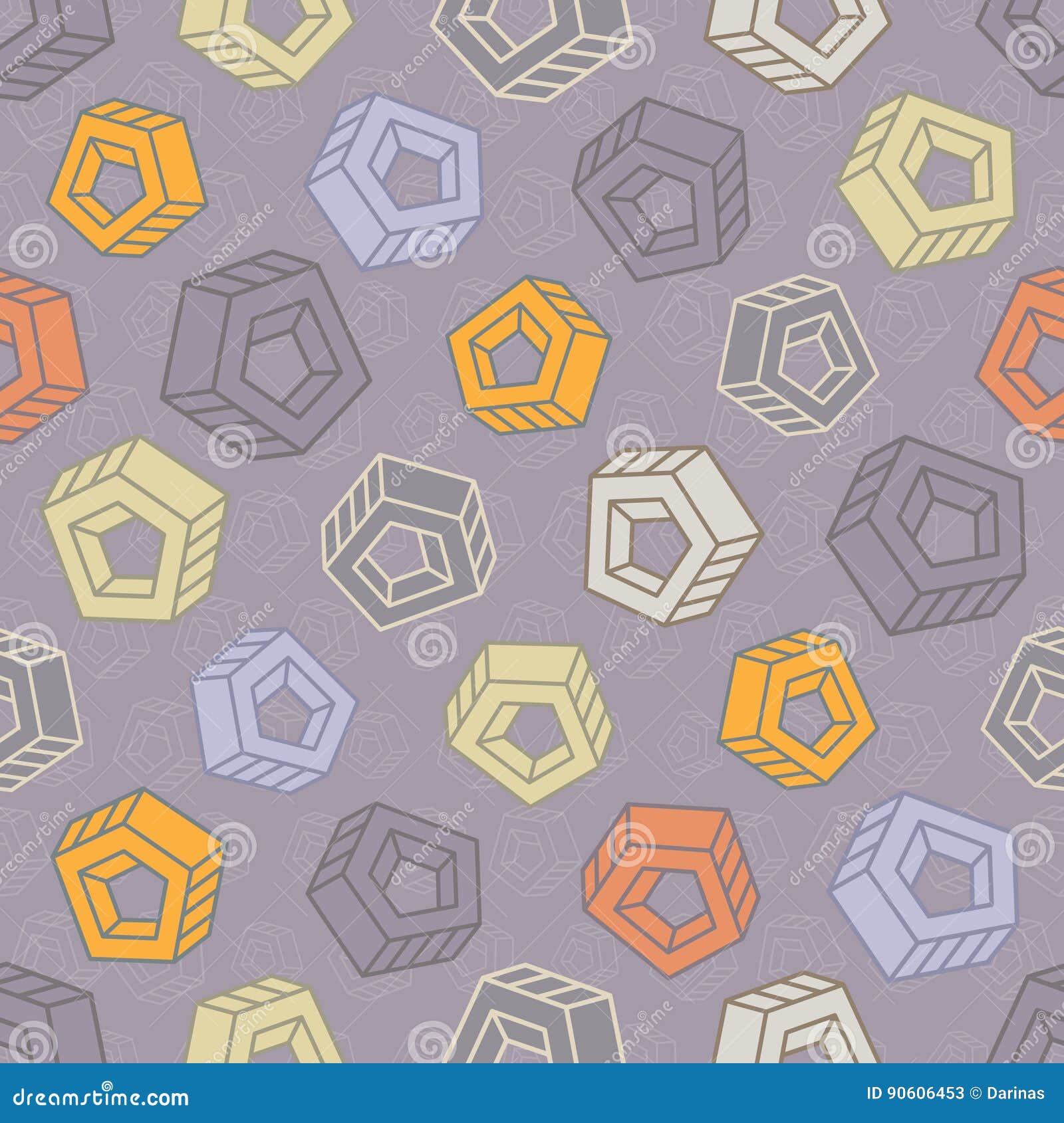 Seamless Pattern with Abstract Multicolored Nuts Stock Vector ...