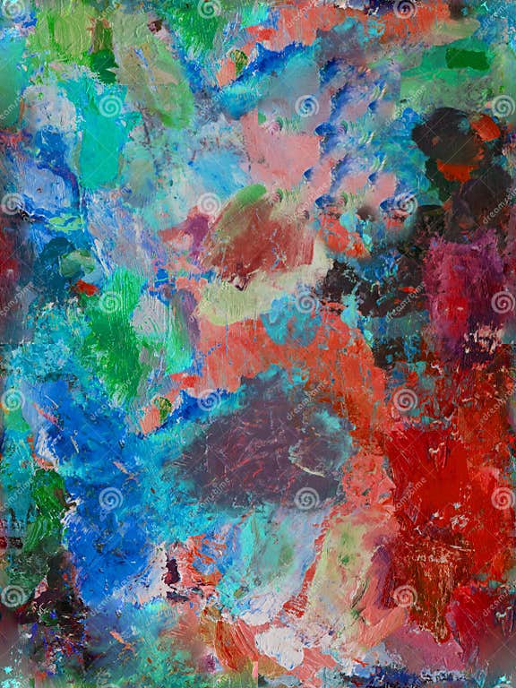 Seamless Pattern. Abstract Pattern - Oil Paints. Paint Texture Stock ...