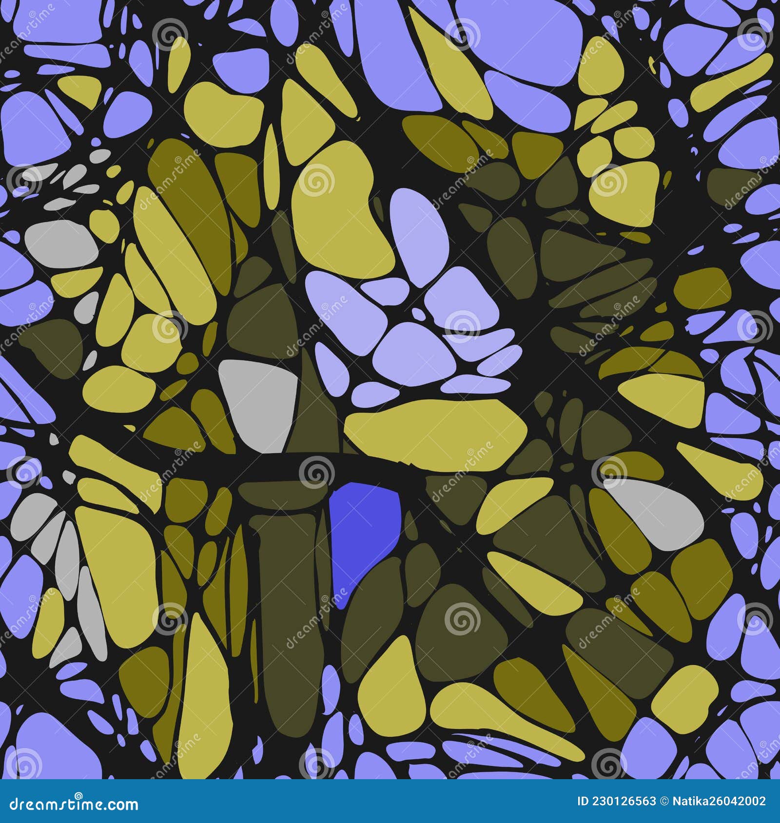 Seamless Pattern with Abstract Patterns, Lines. Neuro Graphics Stock ...