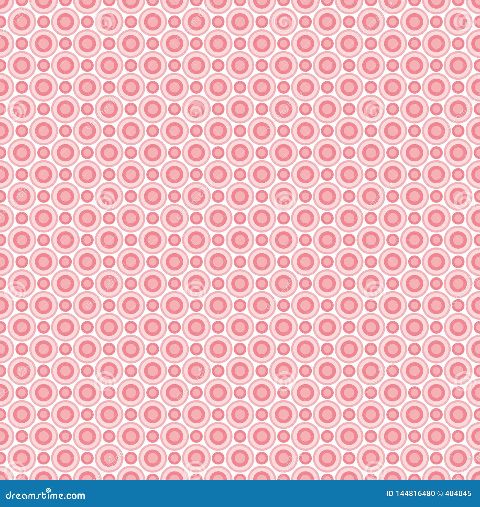 Seamless Pattern of Abstract Pink Circles. EPS Vector File Has a Stock ...