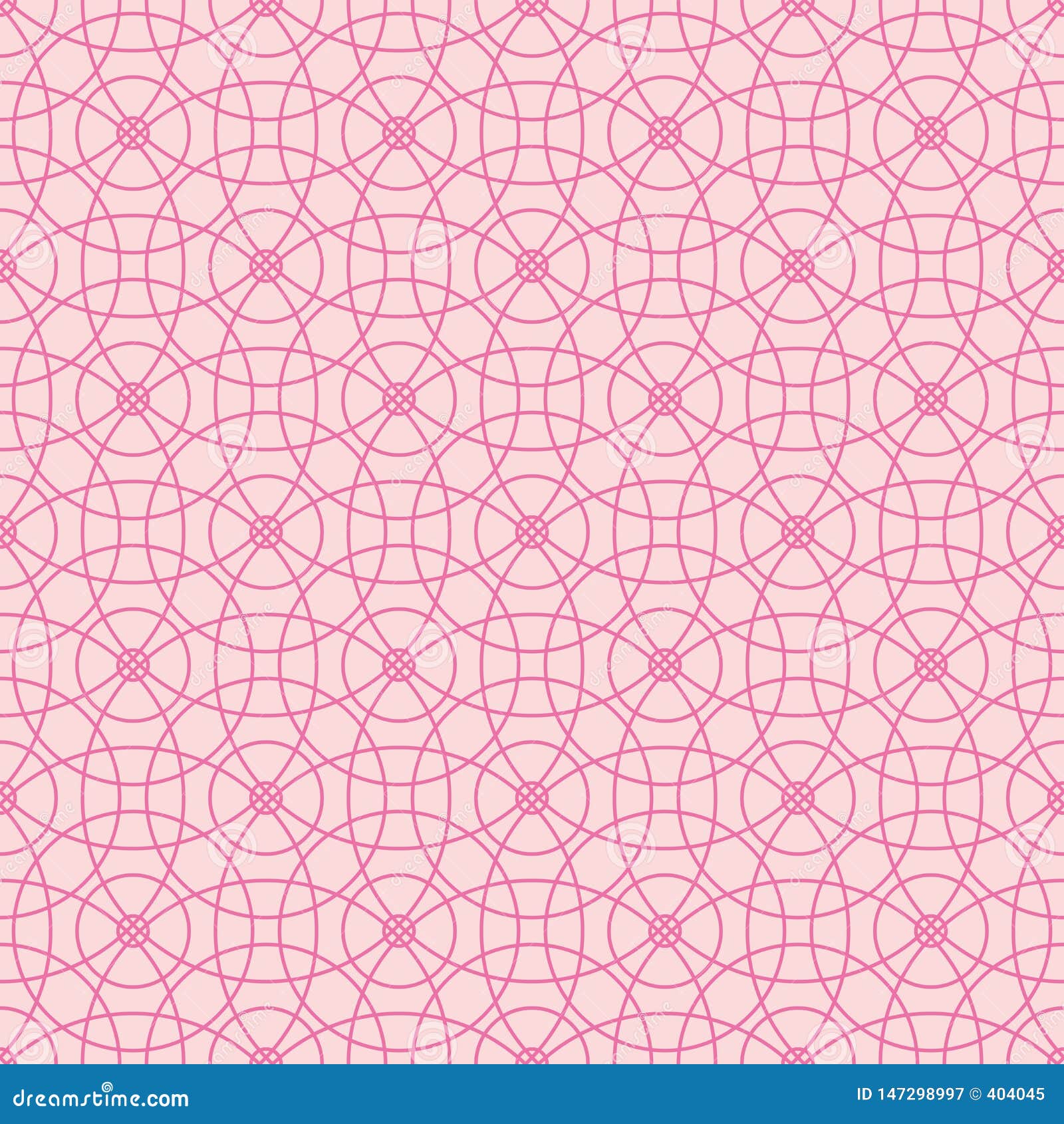 Seamless Pattern of Abstract Pink Circles on a Light Pink Background ...