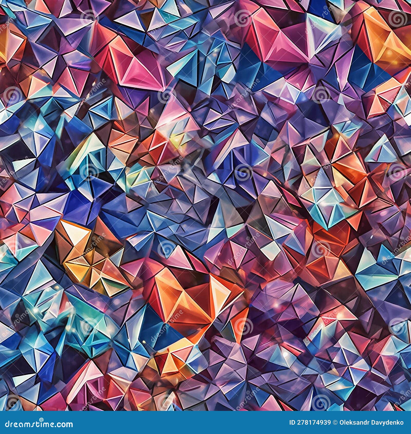 Seamless Pattern. Abstract Repetition Background with Multicolored ...