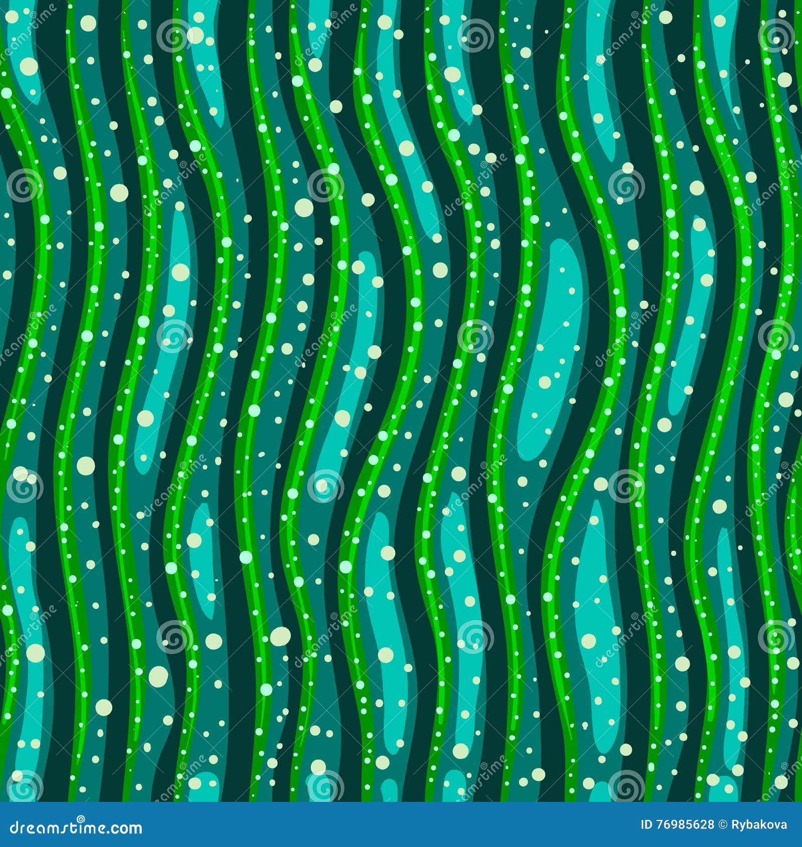 Seamless Pattern with Abstract Sea Background Stock Vector ...